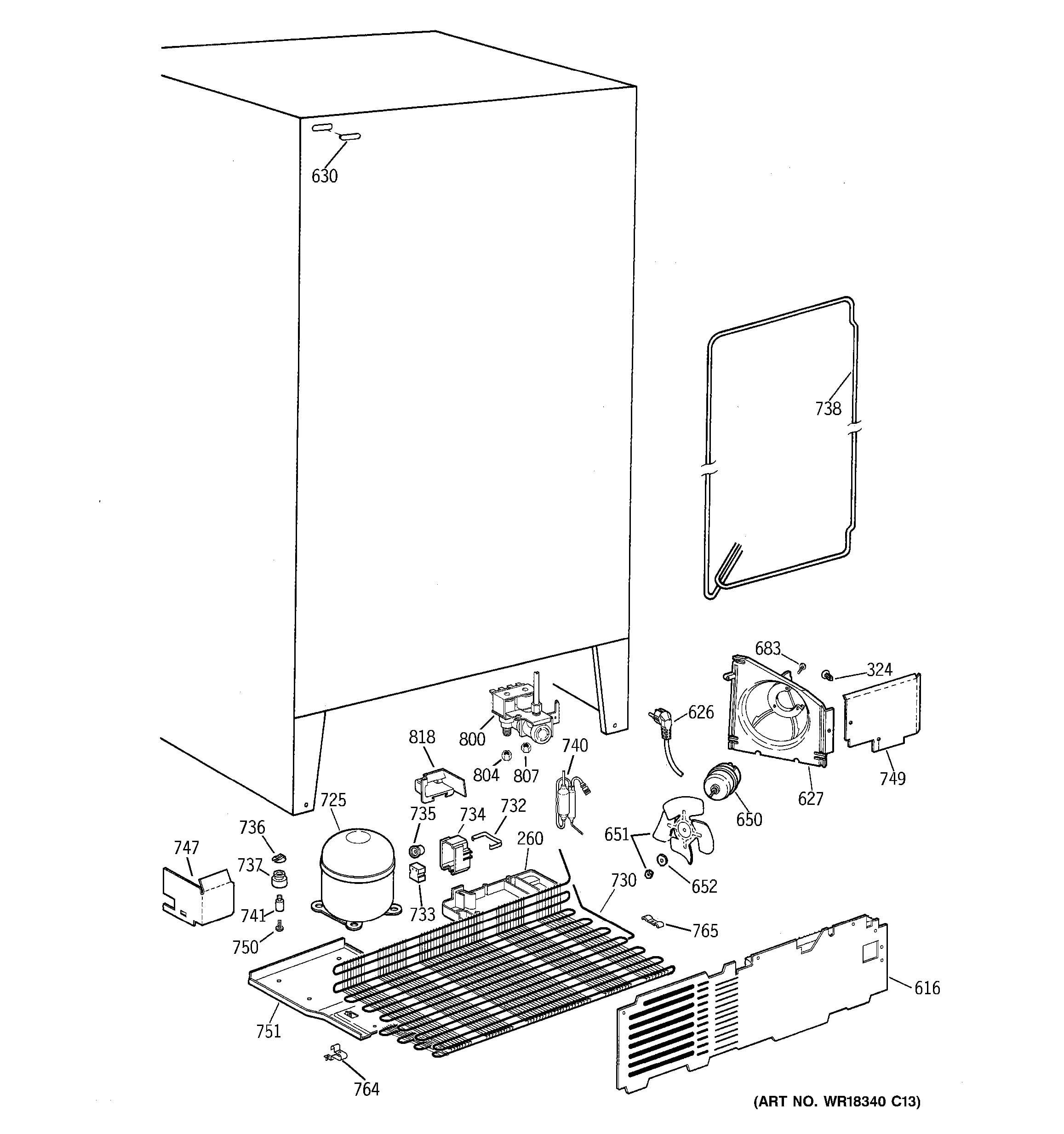 Assembly View for UNIT PARTS | TFX22JRBBWW