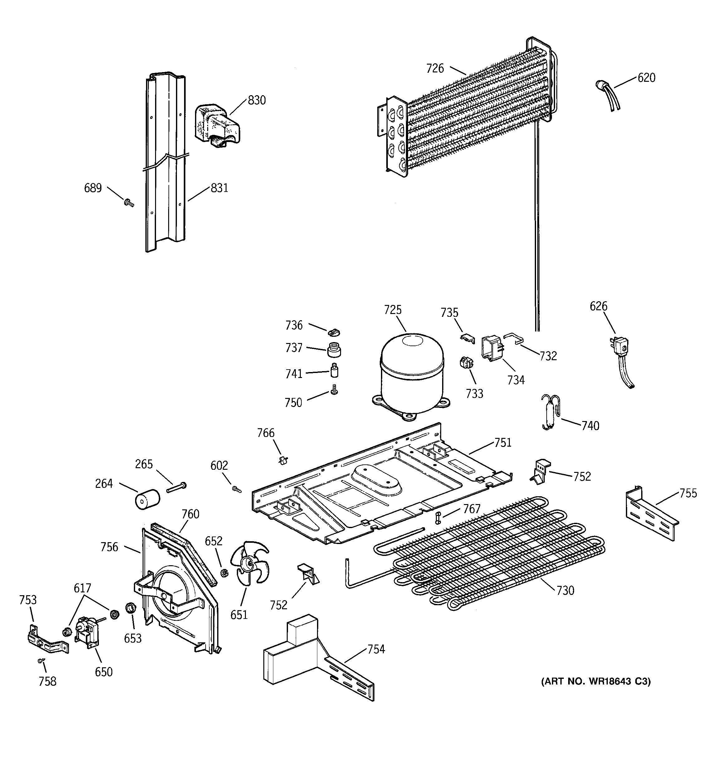 Assembly View for UNIT PARTS | TBX18SABRLWW