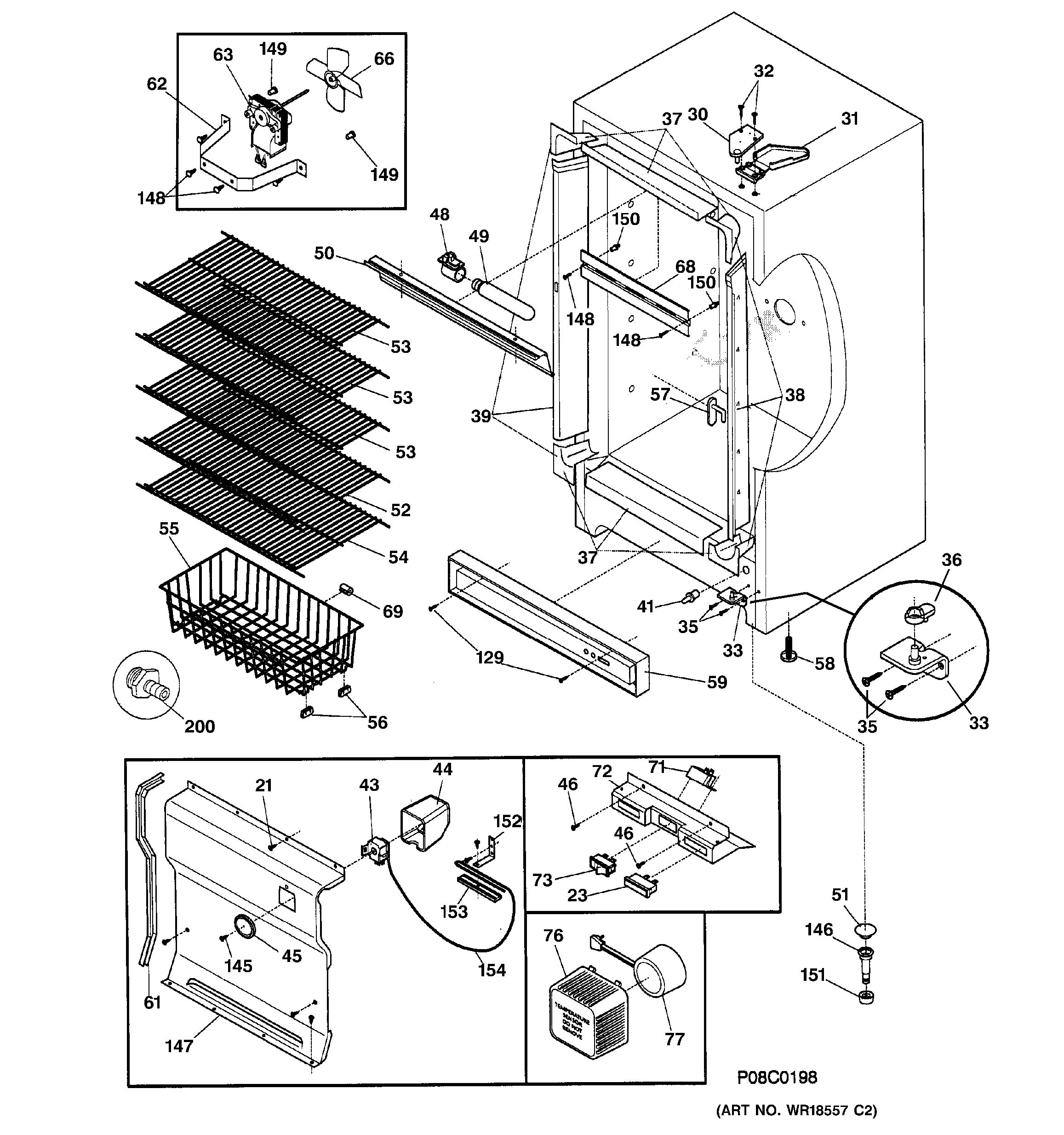 Assembly View for CABINET | FUF20DACRWH