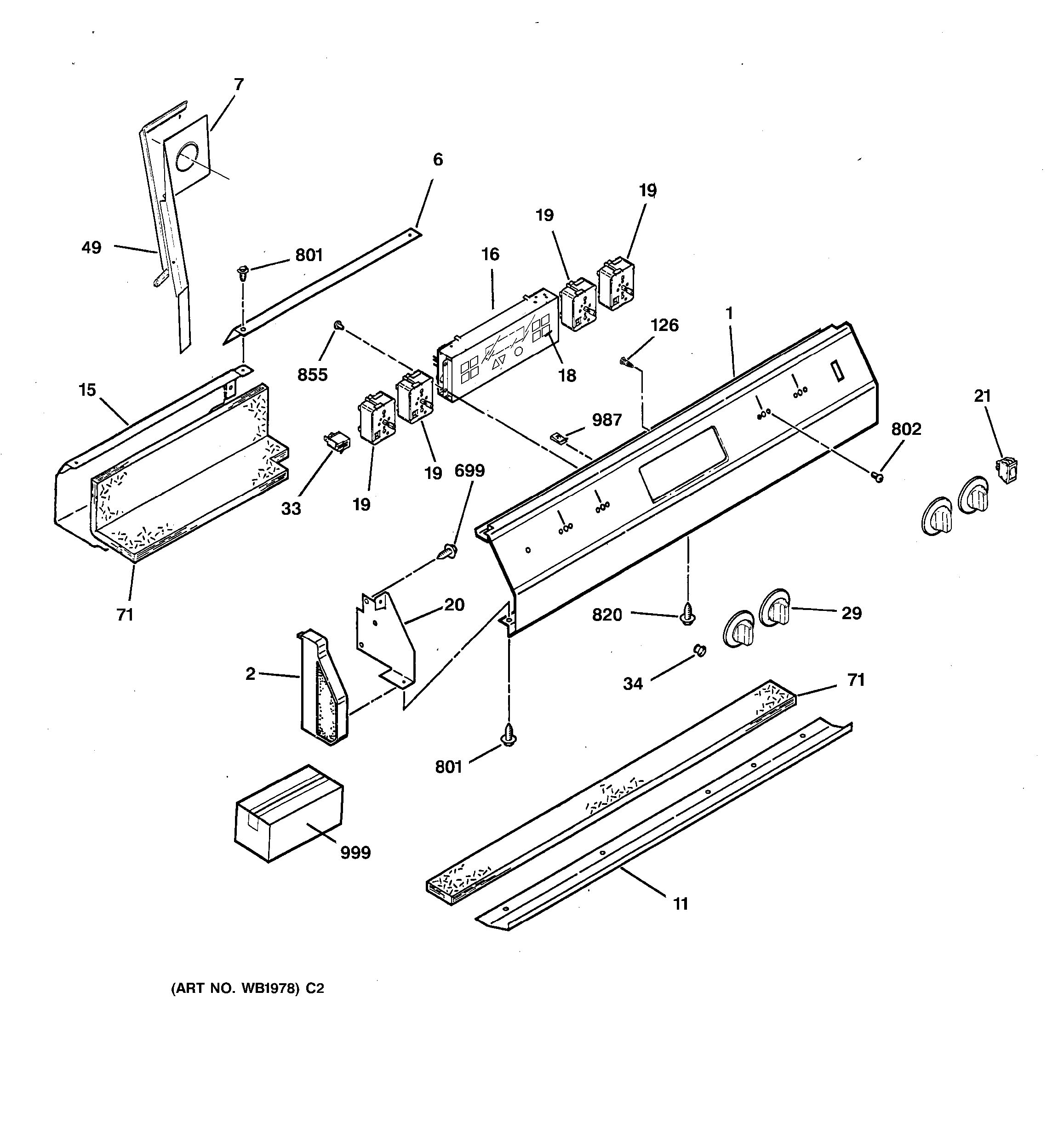 Assembly View for CONTROL PANEL | JDP36BW1AD