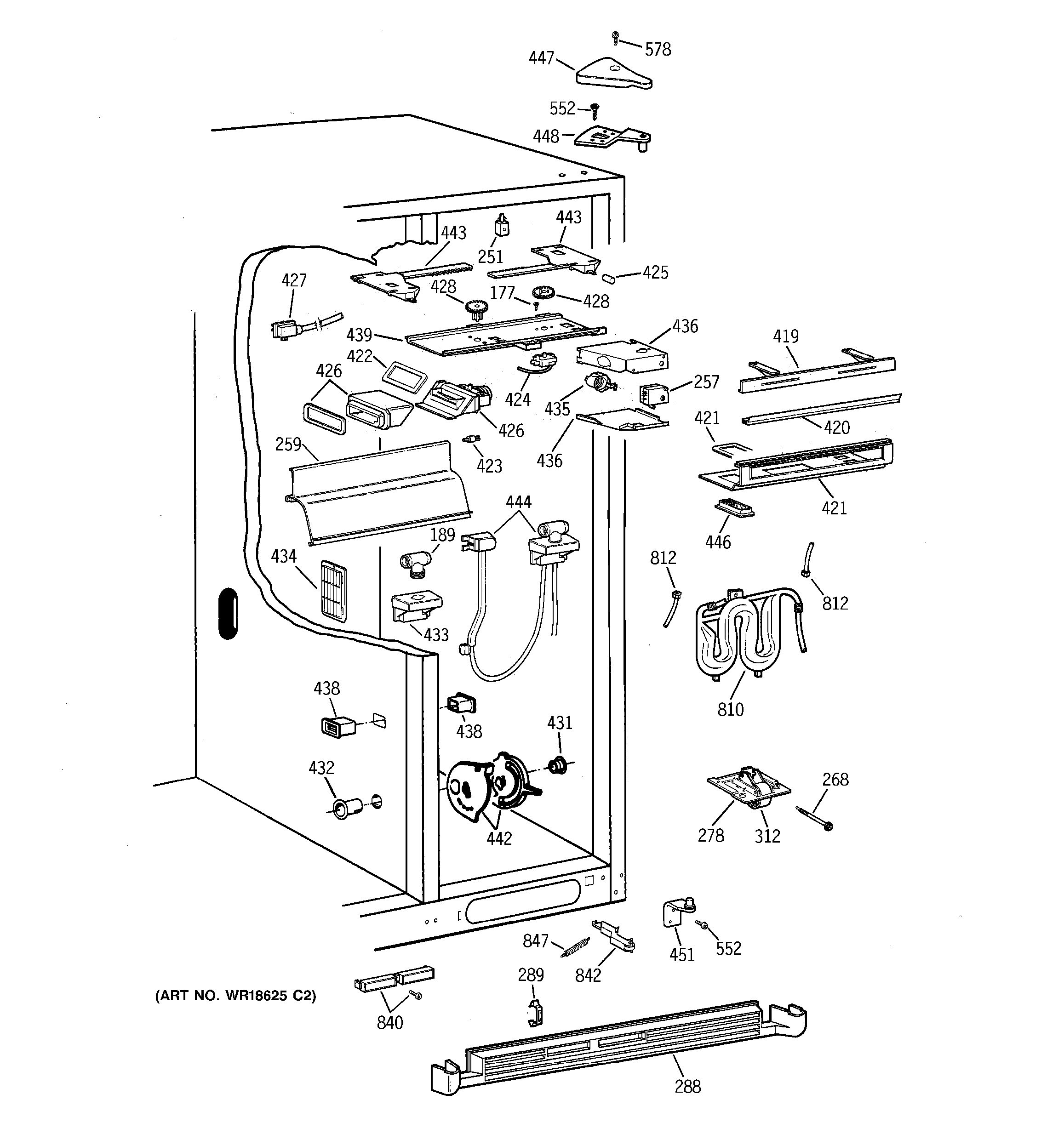 Assembly View for FRESH FOOD SECTION | TPX24BRDABB