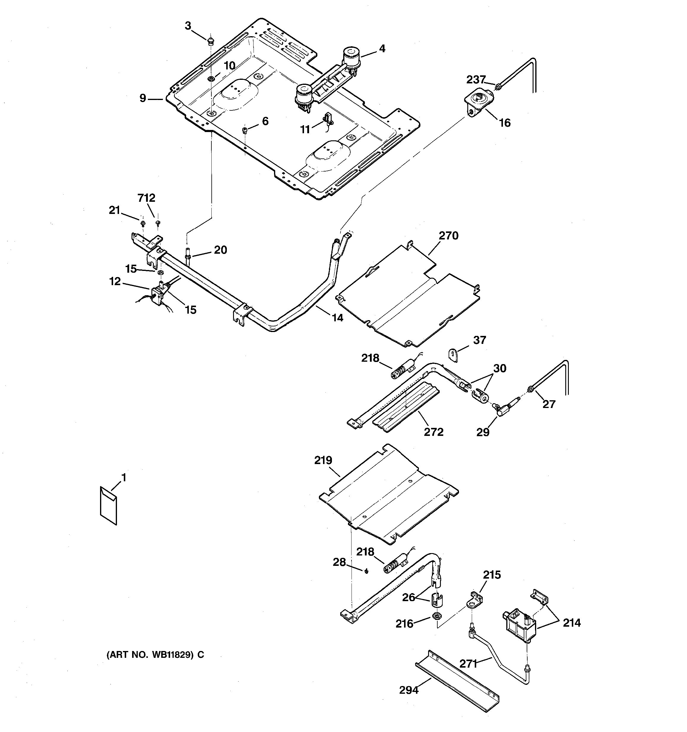 Assembly View For GAS BURNER PARTS JGBP25BEC1WH assembly-view-for-gas-burner-parts-jgbp25bec1wh