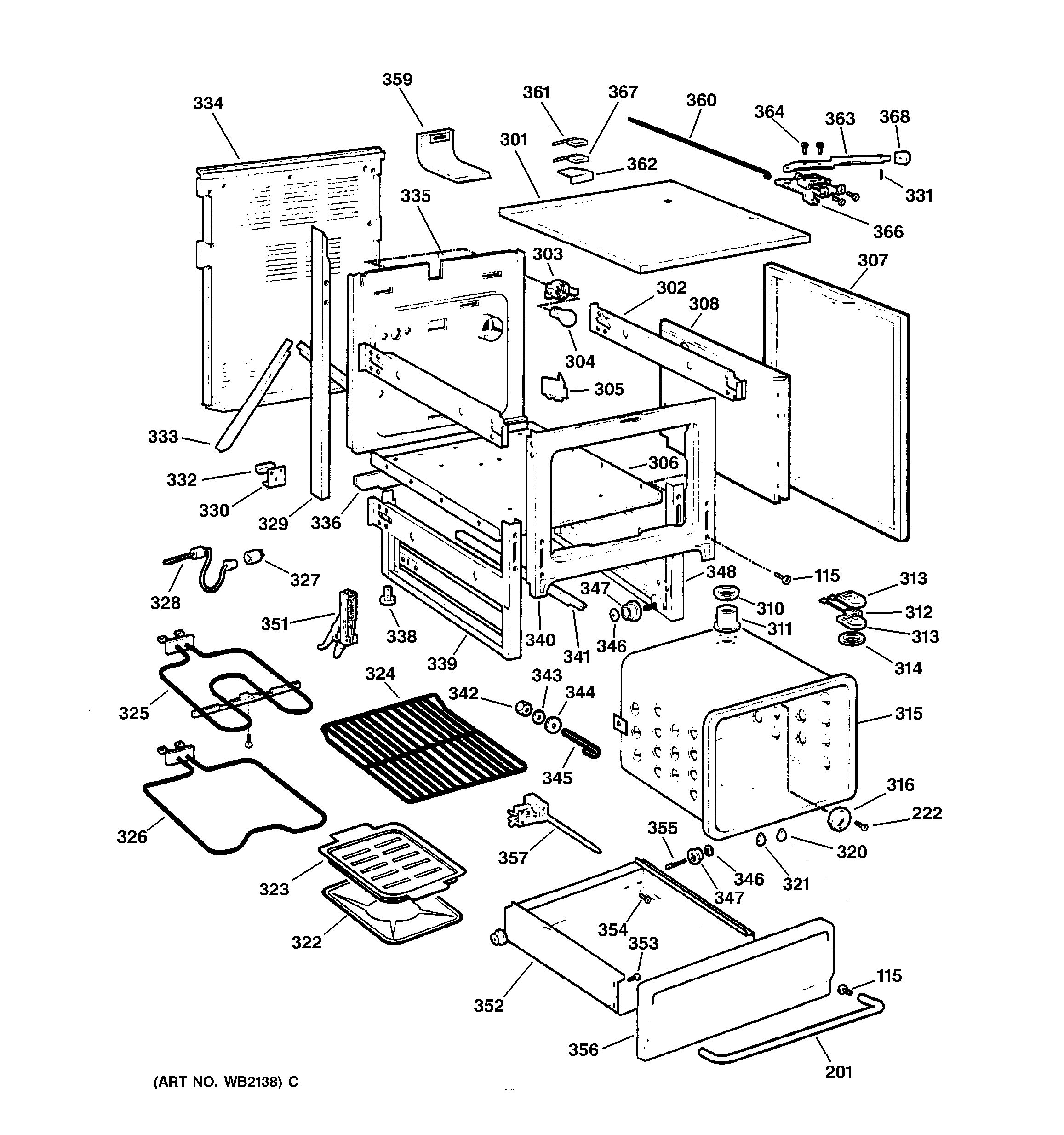 Assembly View for BODY PARTS | JB970SB2SS