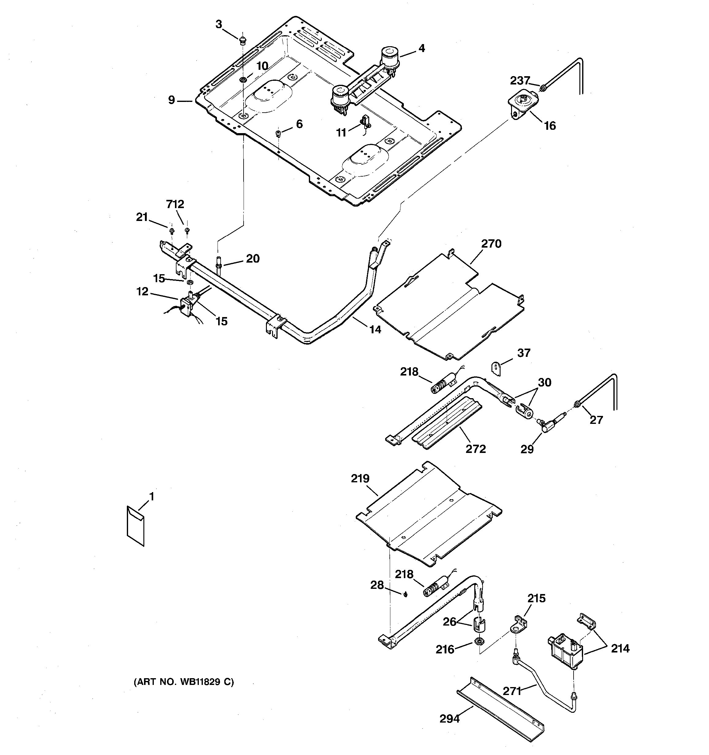Assembly View for GAS & BURNER PARTS | JGBP24BEA5AD
