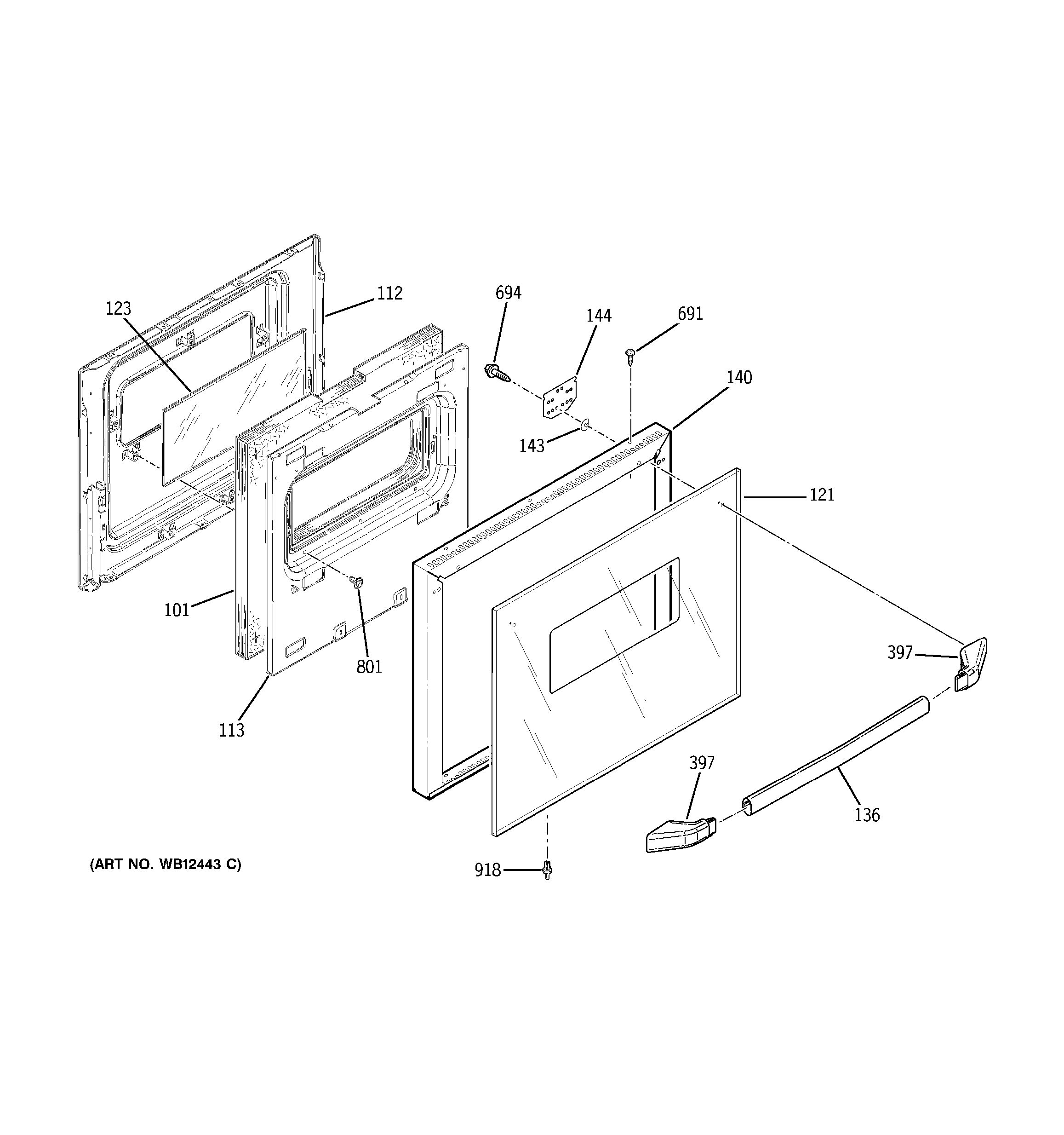 Assembly View for LOWER DOOR | JGRS14BEW3BB