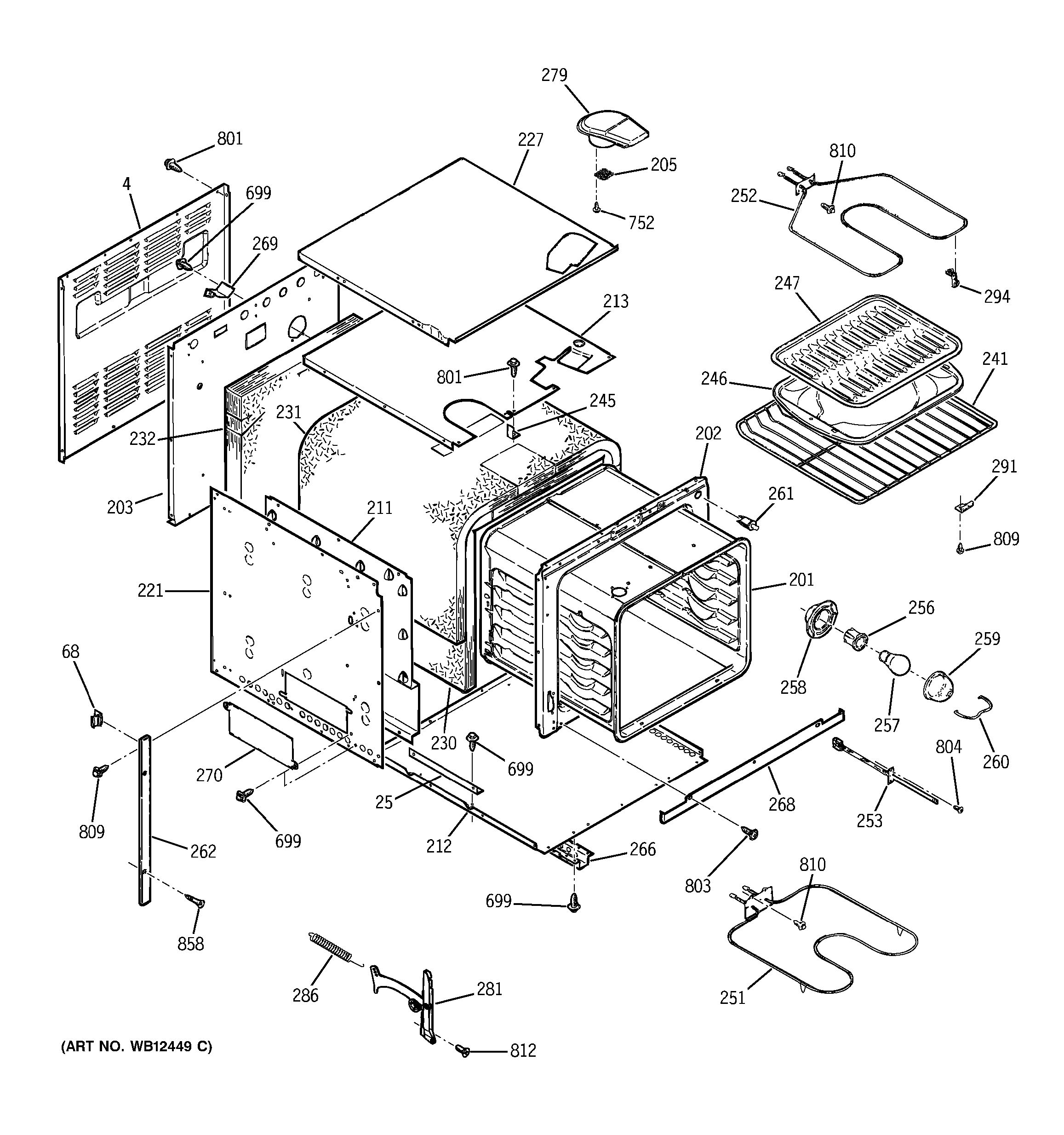 Assembly View for BODY PARTS | JRP15BW3BB