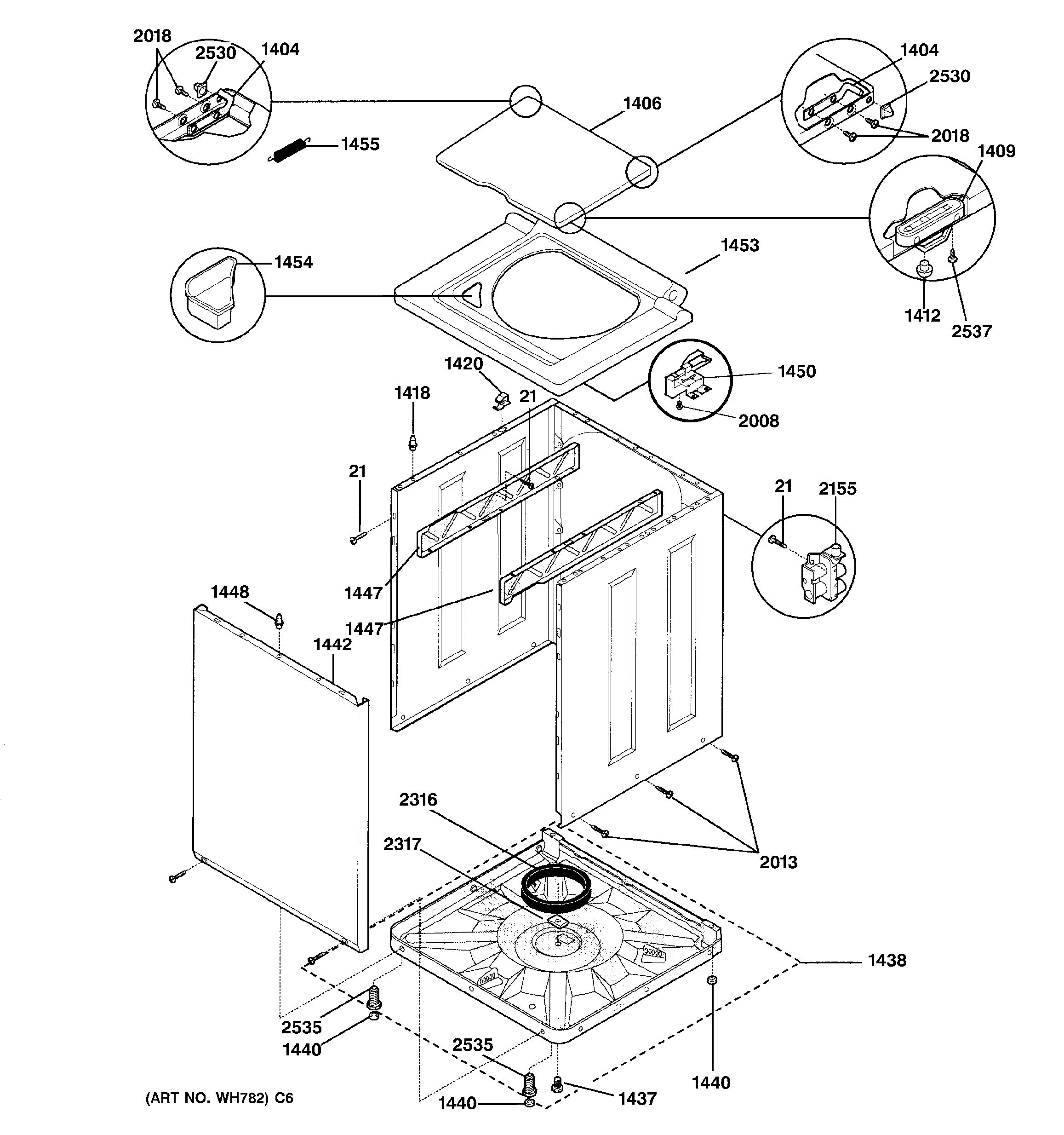 Assembly View for WASHER CABINET | WSM2780WCWWW