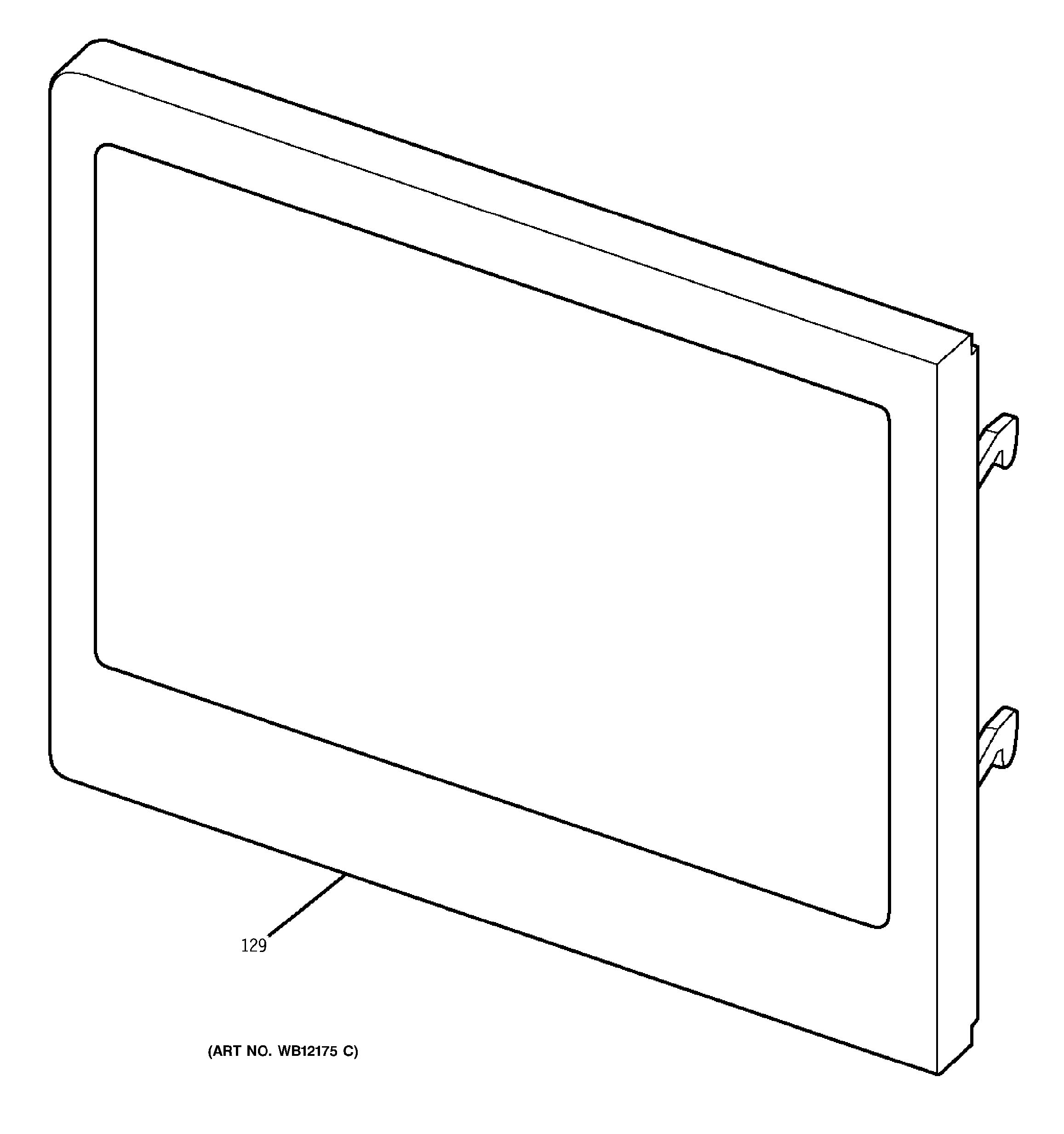 Assembly View for MICROWAVE DOOR | JKP86BF1BB