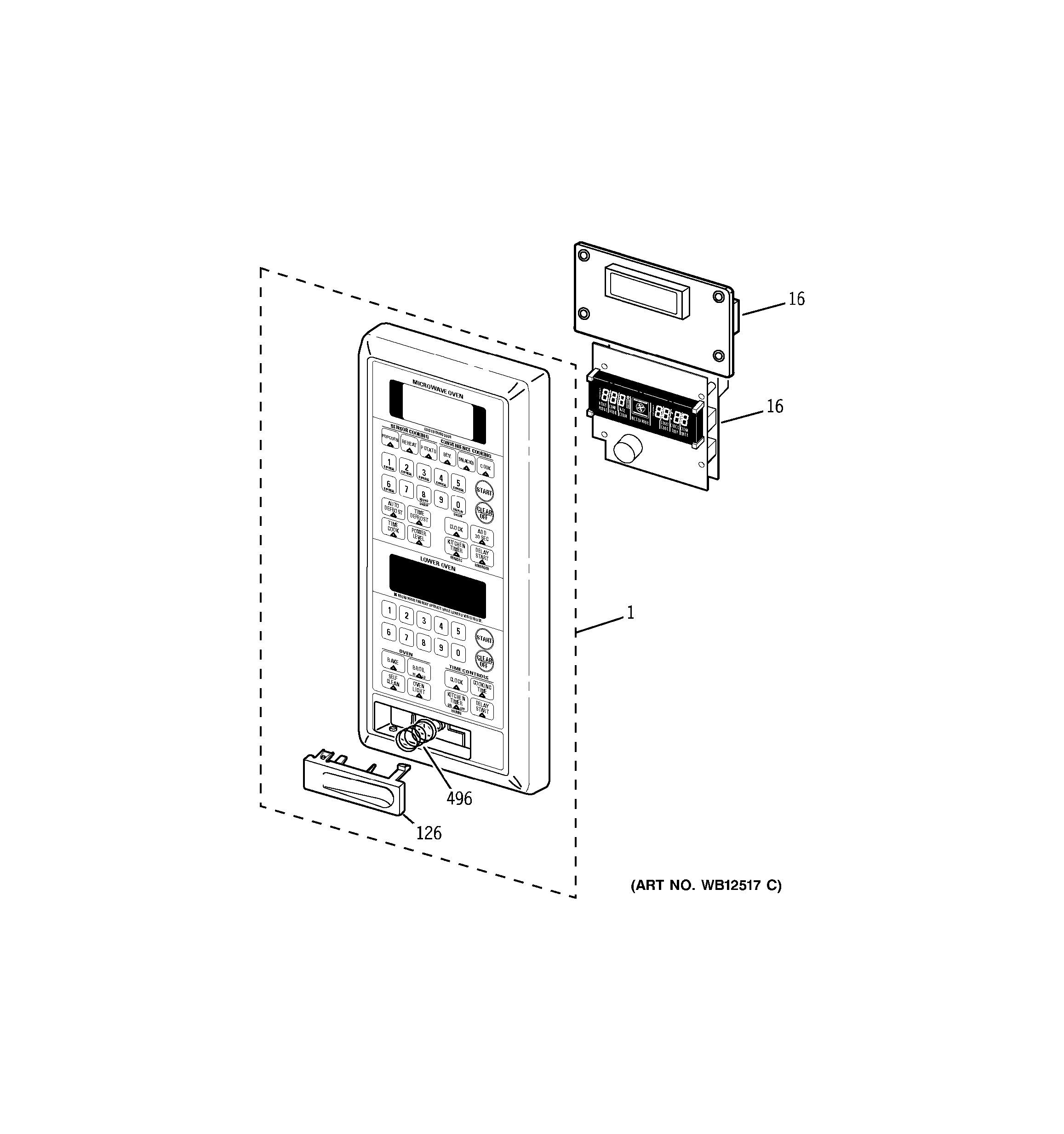 Assembly View for CONTROL PANEL | JKP86SF1SS