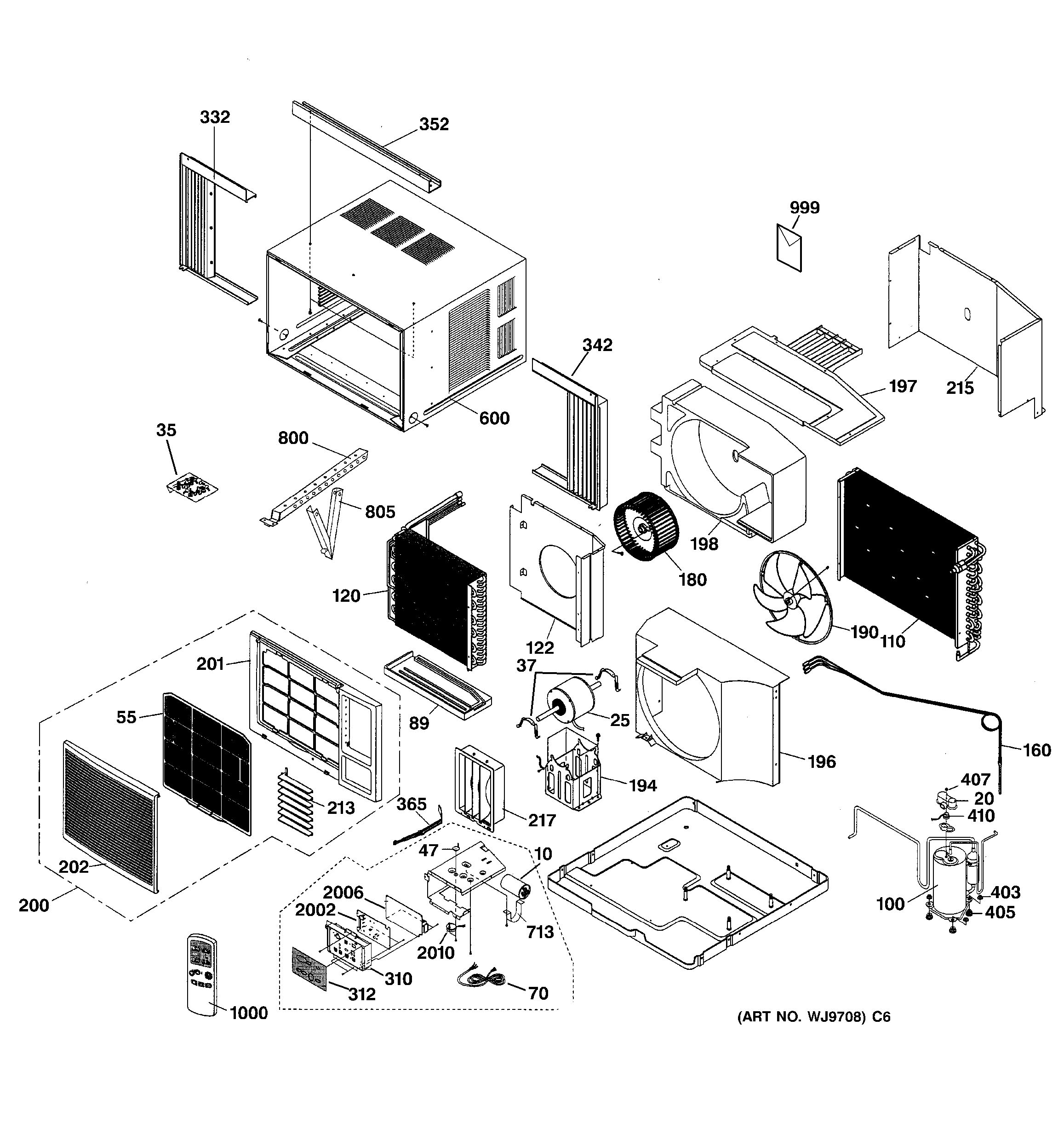 Assembly View for ROOM AIR CONDITIONER | ASM14AAD1
