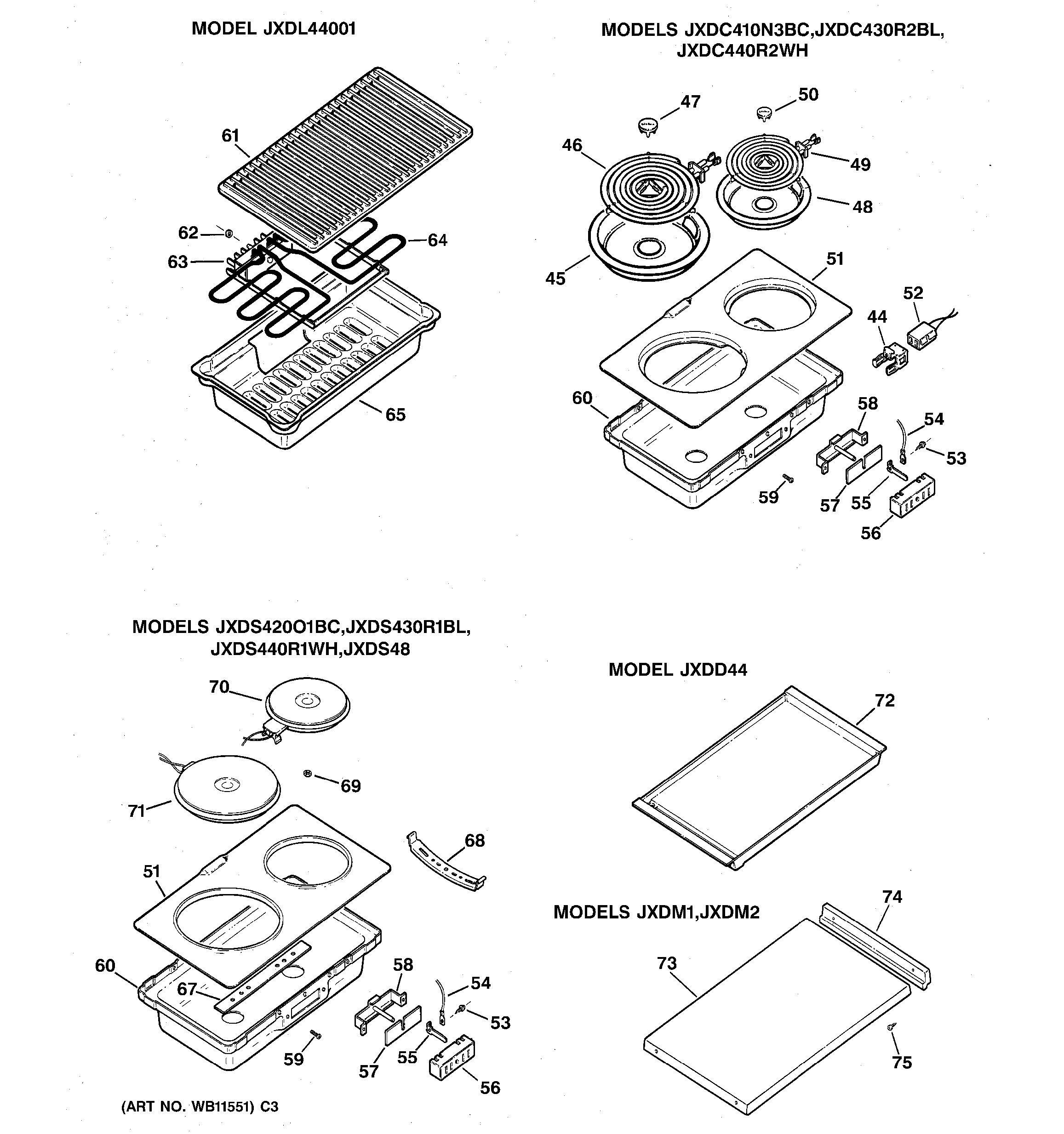 Assembly View for ACCESSORY MODULES | JP389WD1WW