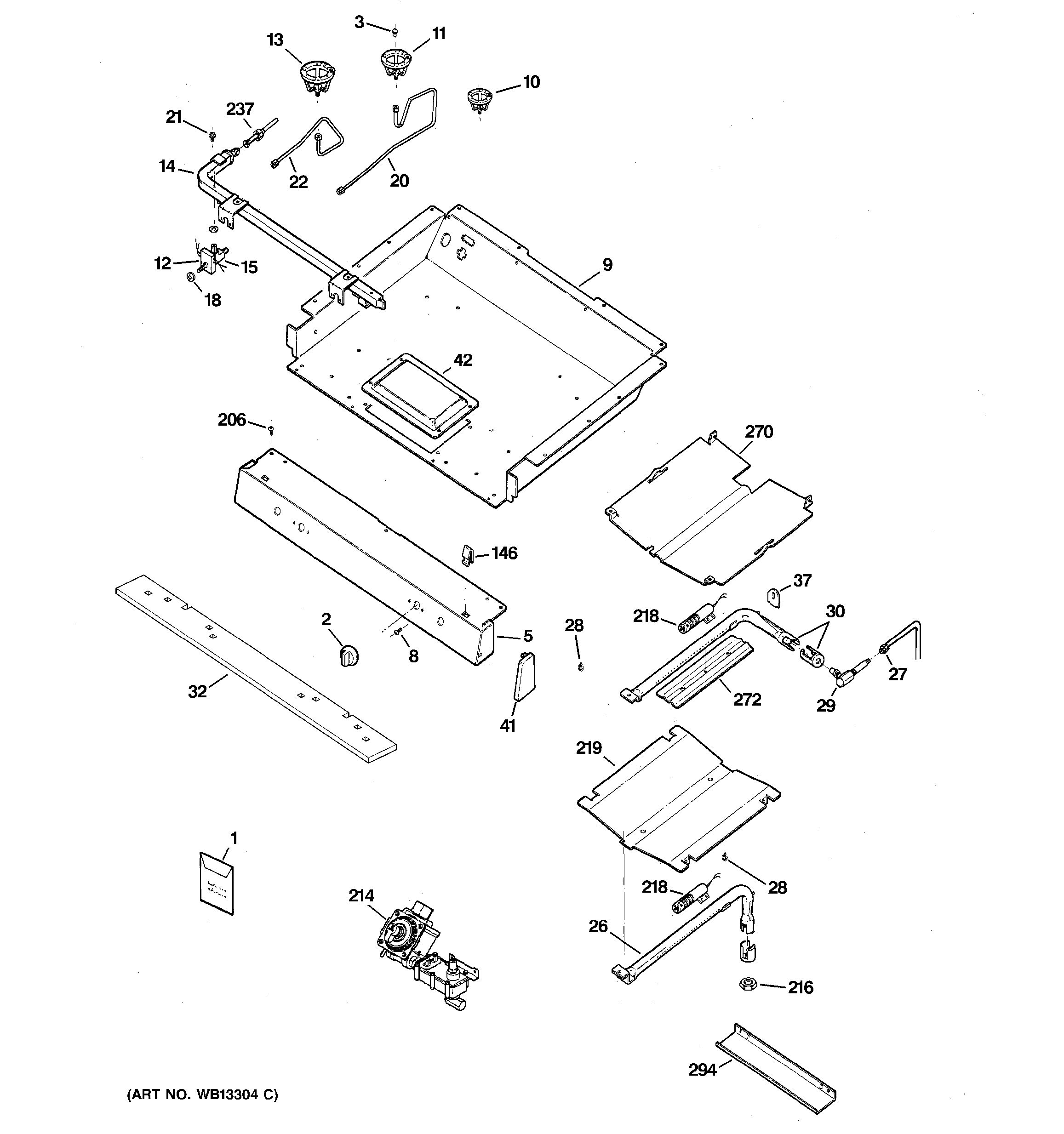 Assembly View For GAS BURNER PARTS JGBP33SEH2SS assembly-view-for-gas-burner-parts-jgbp33seh2ss