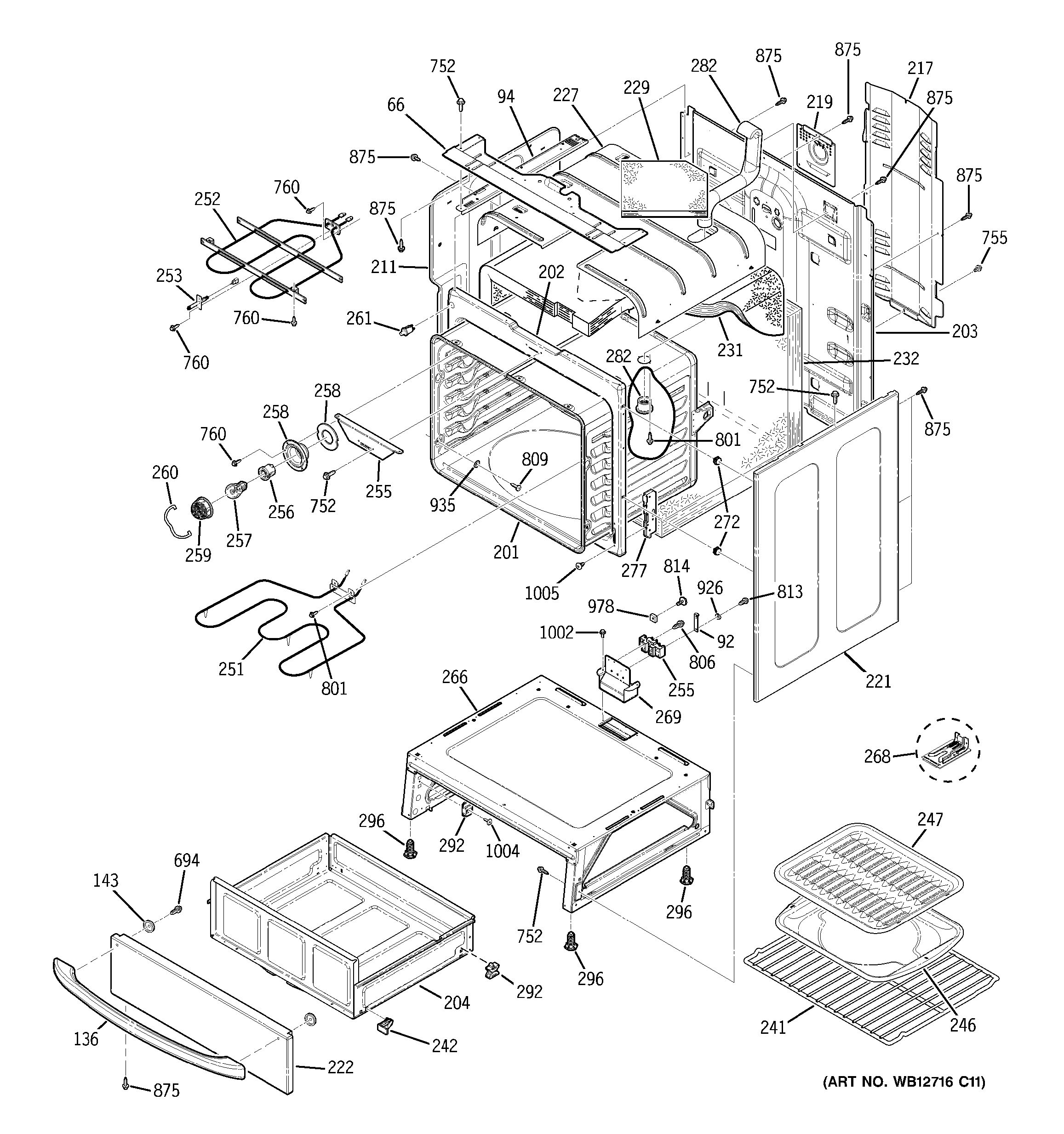 Assembly View for BODY PARTS | JBP82SF2SS