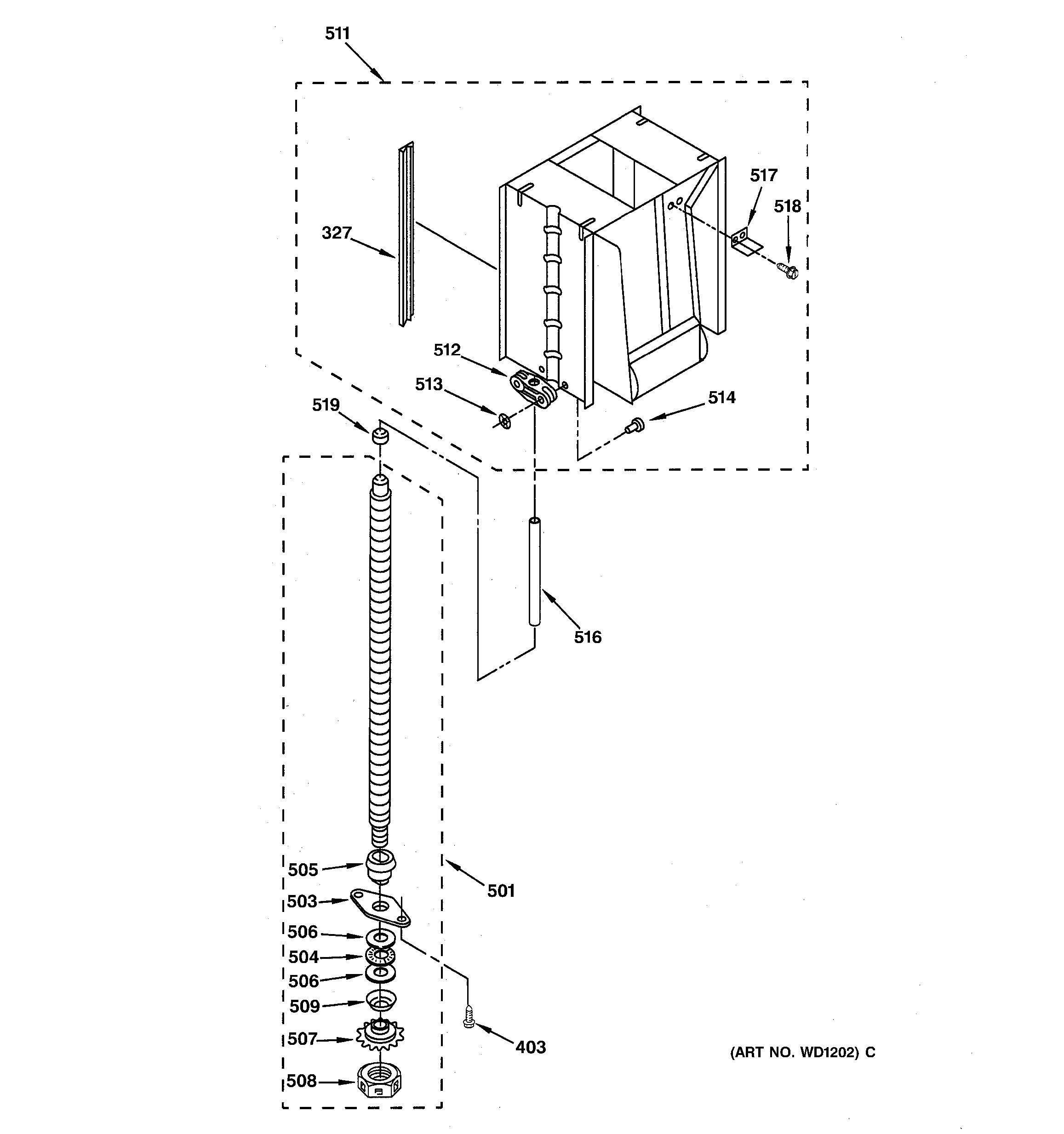 Assembly View for POWERSCREW & RAM PARTS | GCG1530F1WW