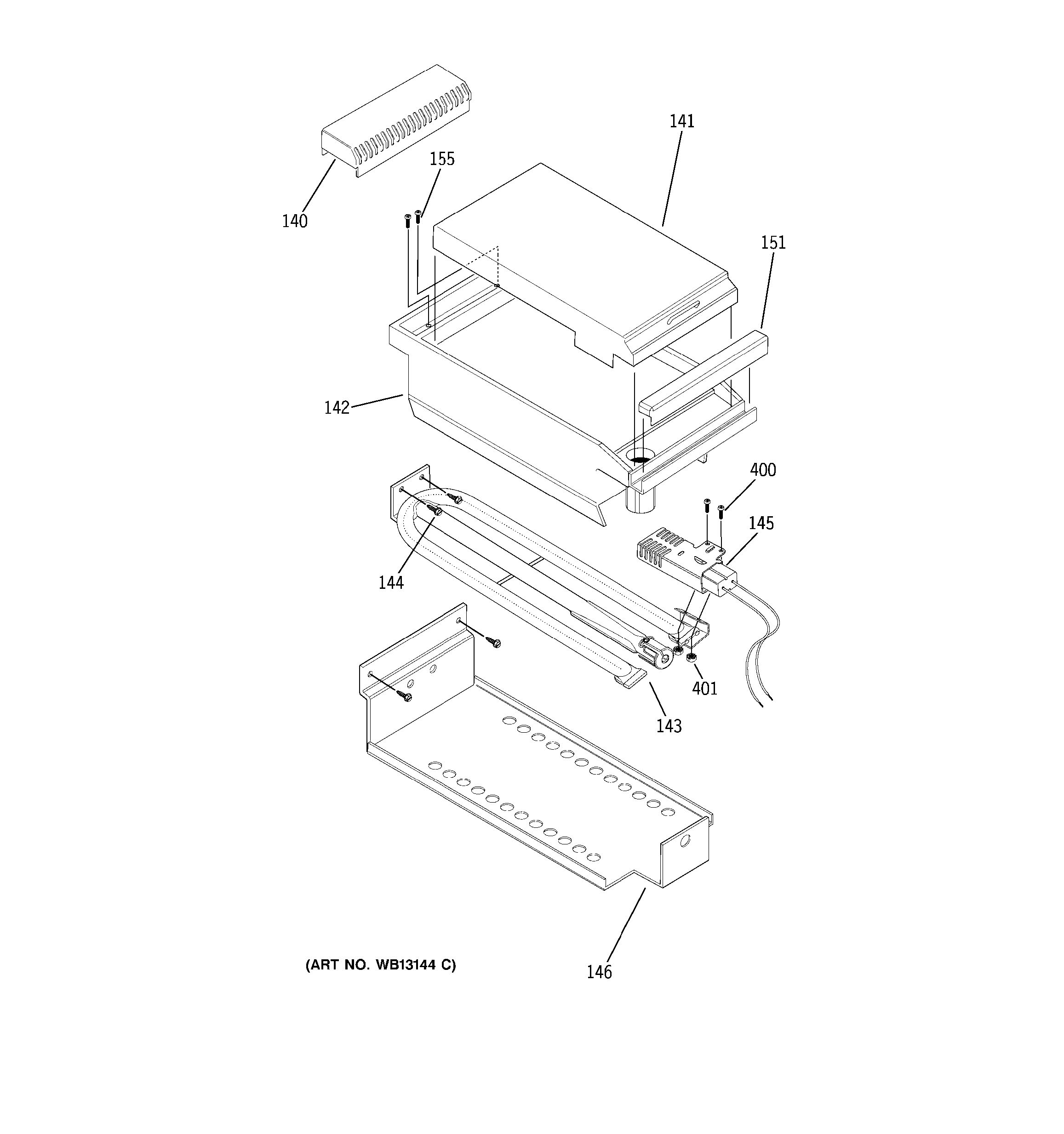 Assembly View for GRIDDLE ASSEMBLY | ZDP36L4DH4SS