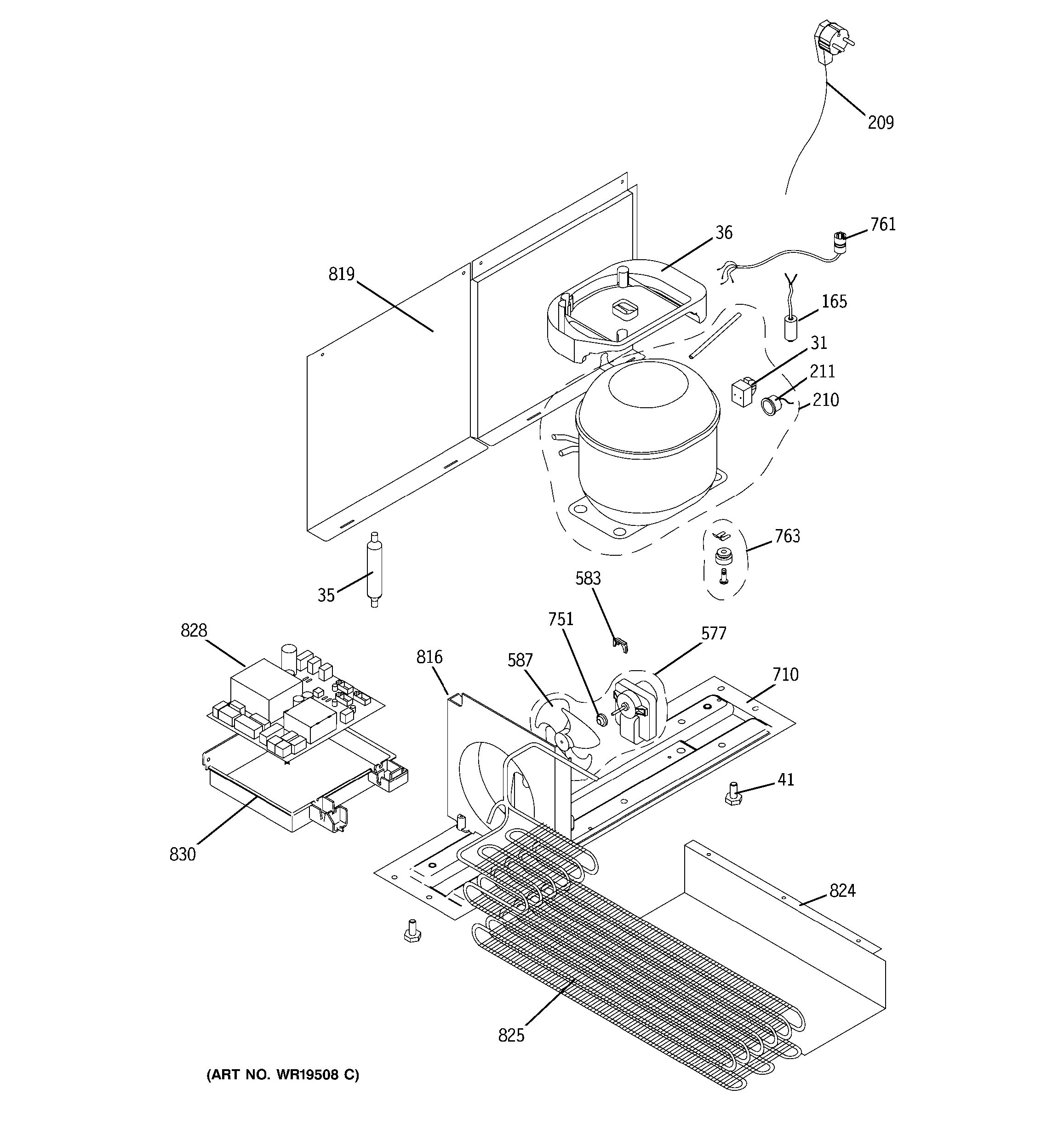 Assembly View for UNIT PARTS | ZDBR240PABS