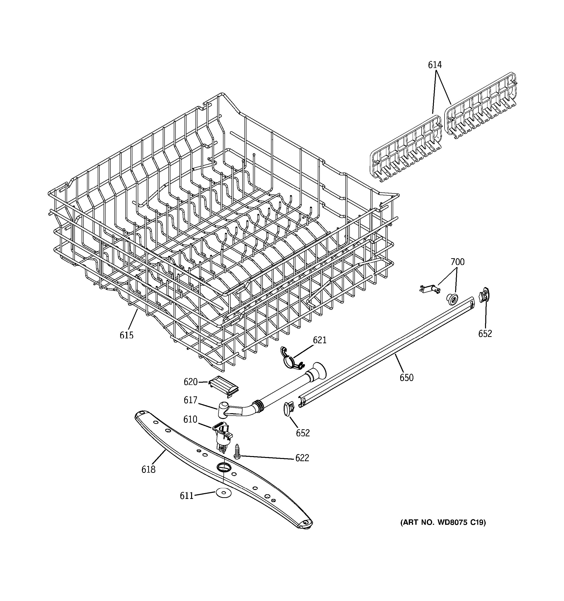 Assembly View for UPPER RACK ASSEMBLY | GLD4450N10CS