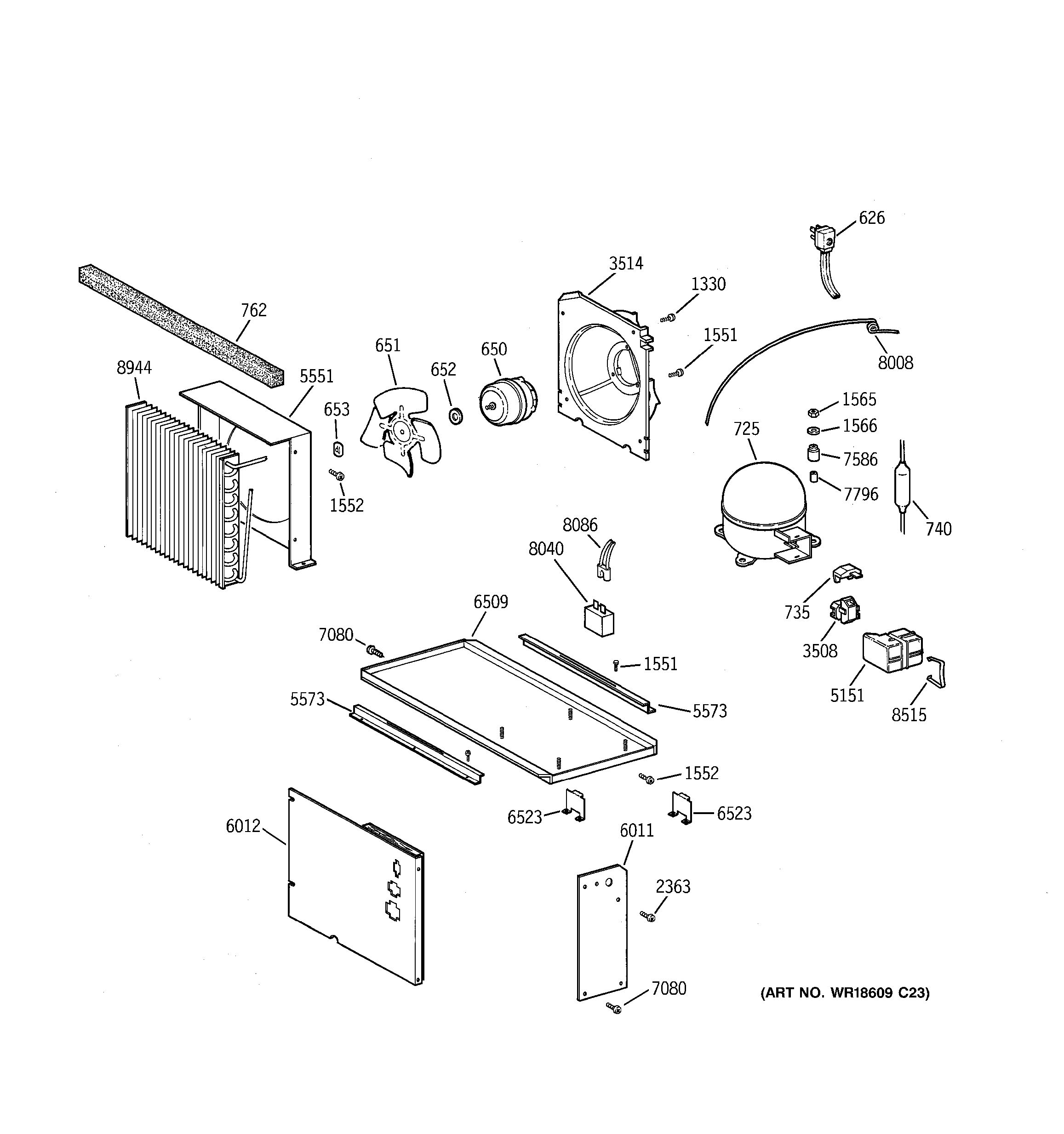 Assembly View for UNIT PARTS | ZIRS36NMDLH