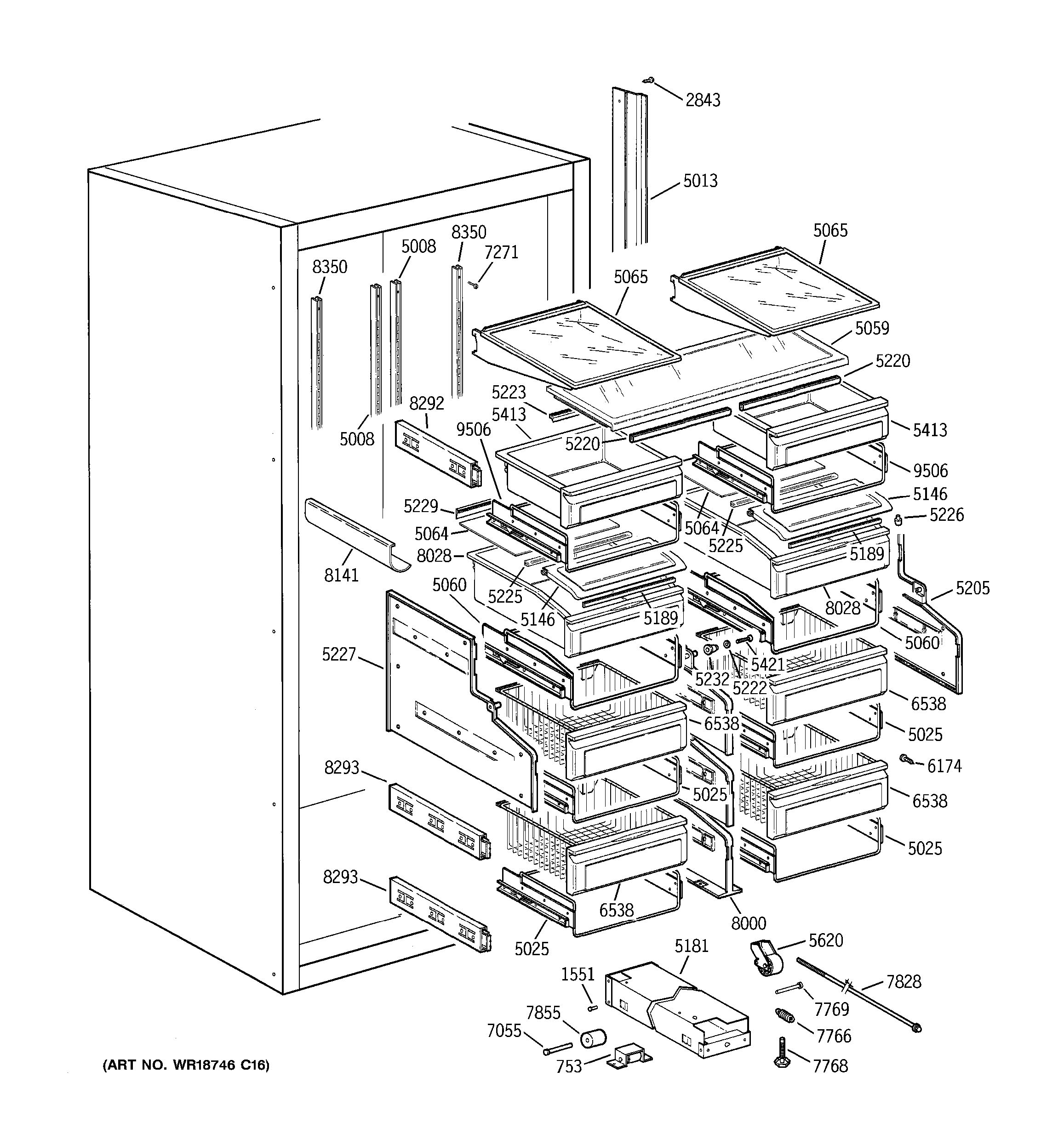 Assembly View for SHELVES & DRAWERS | ZIR36NMALH