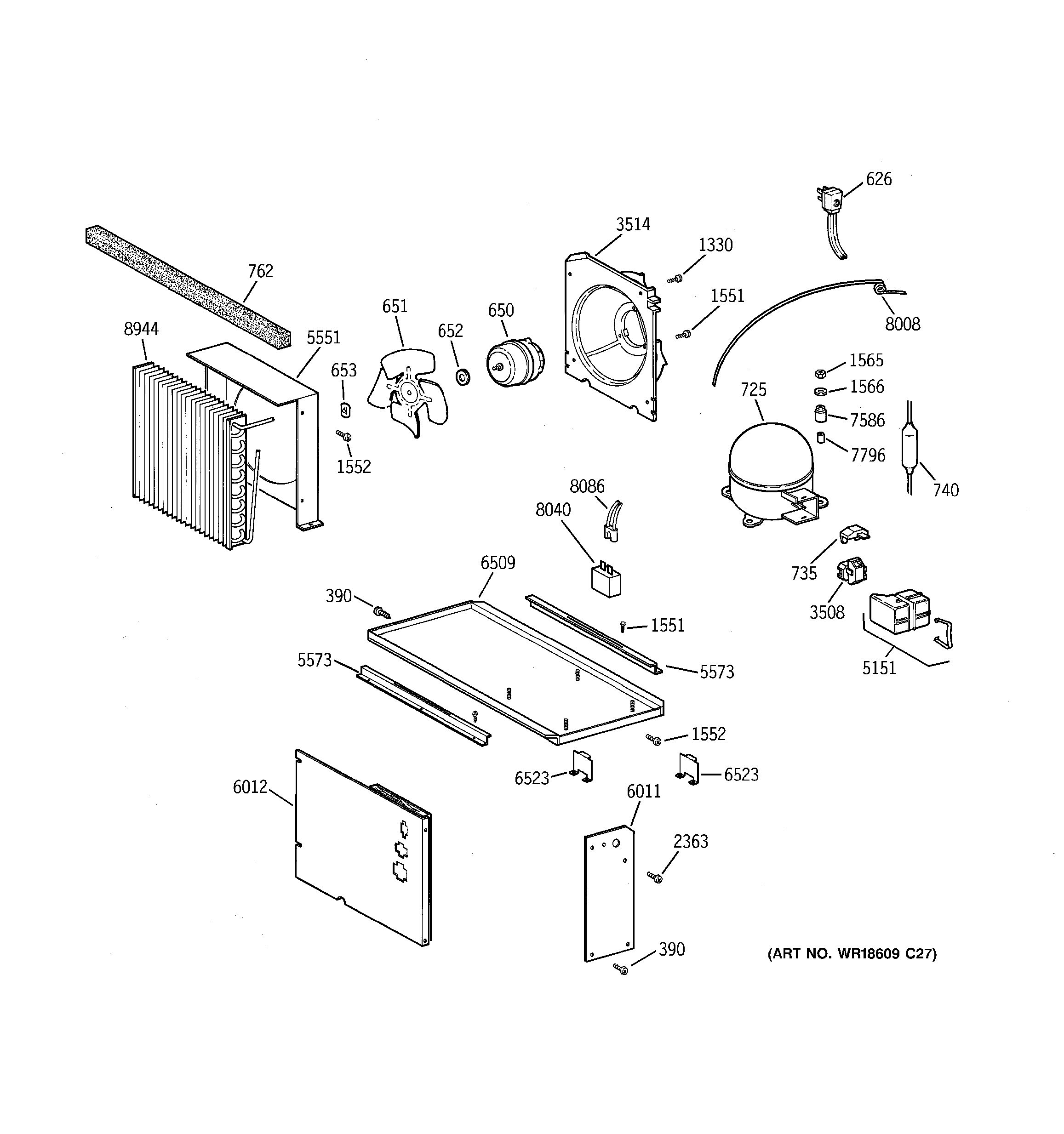 Assembly View for UNIT PARTS | ZIRS36NMARH