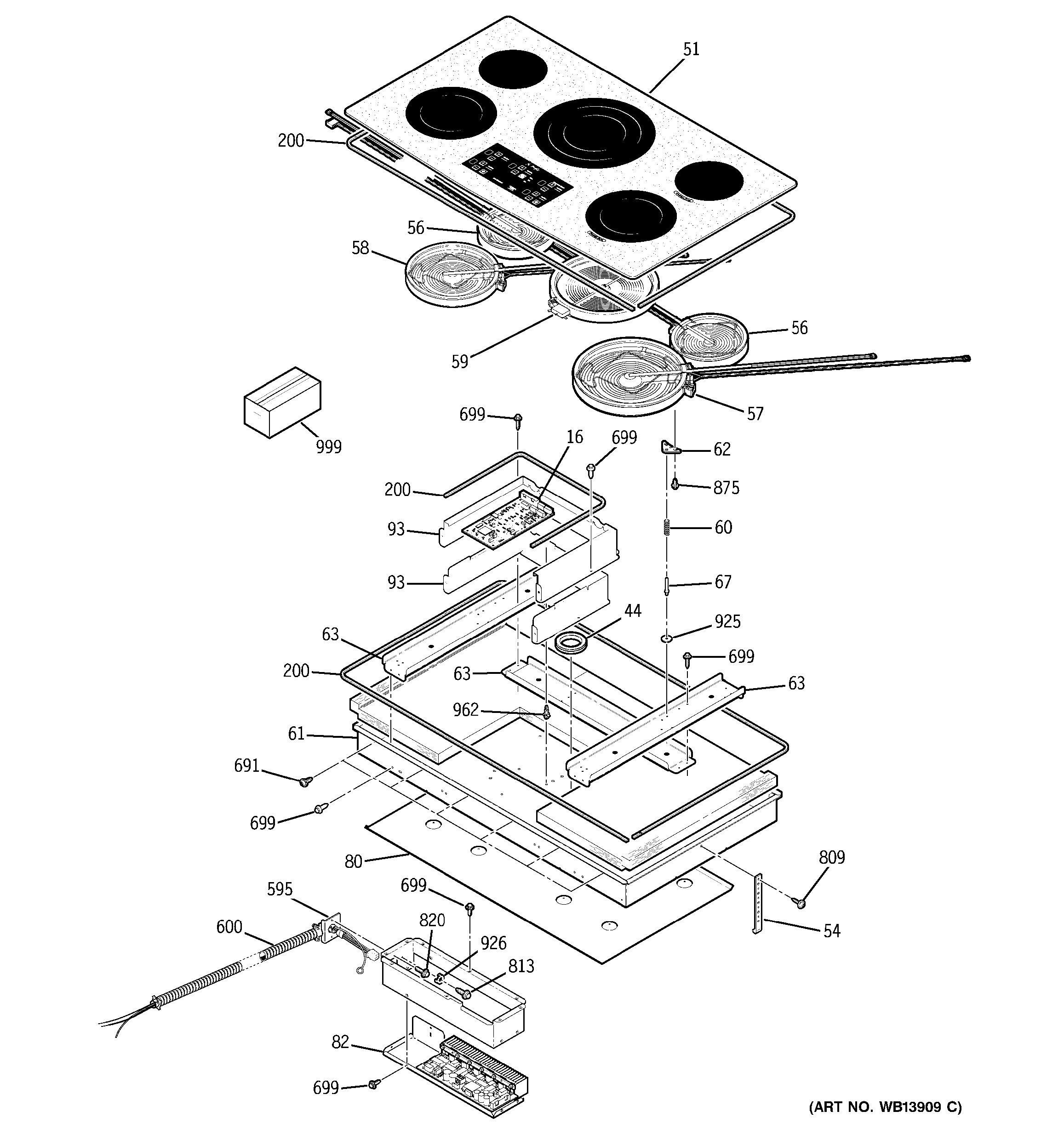 Assembly View for CONTROL PANEL & COOKTOP | PP975SM2SS
