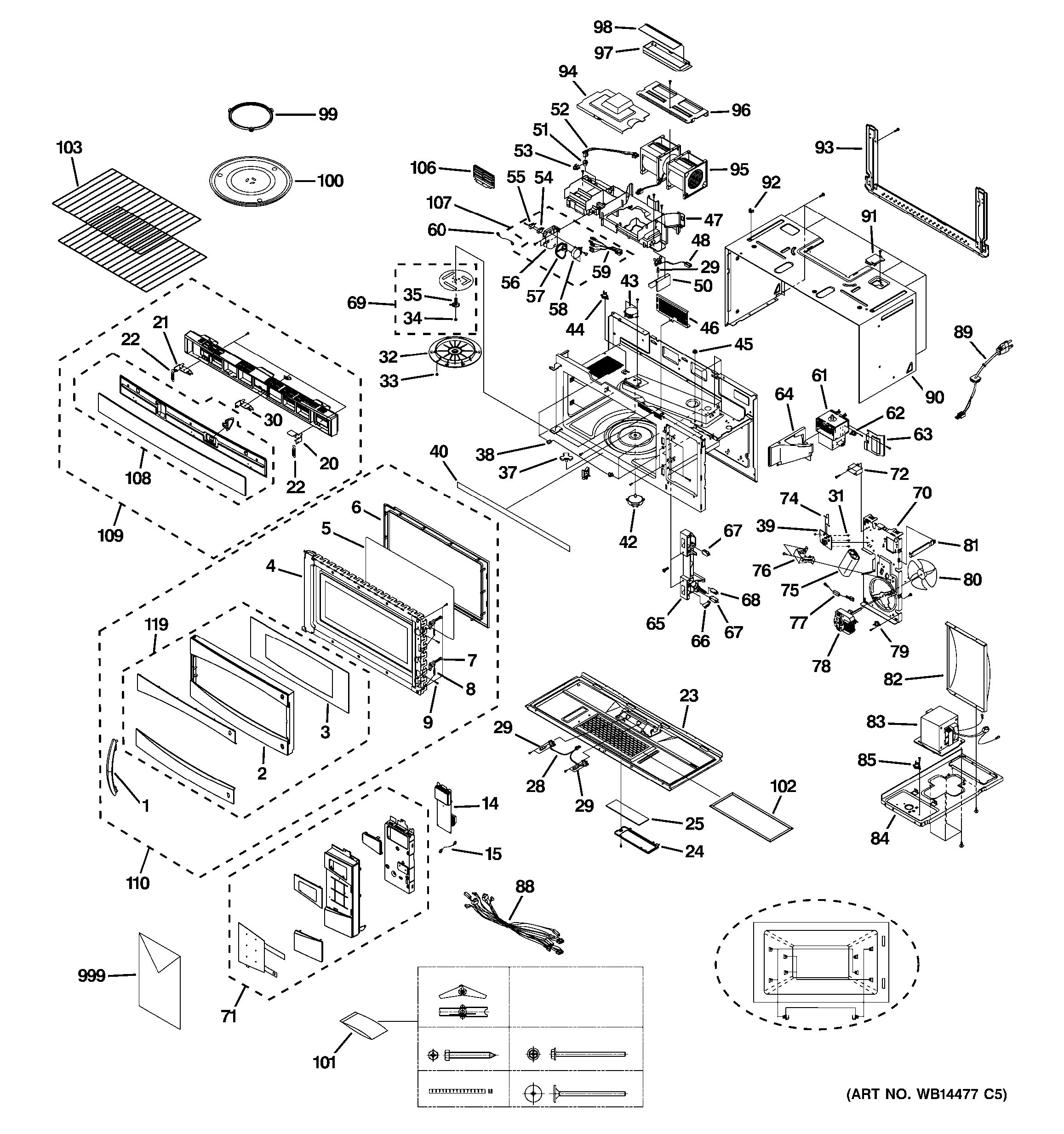 Assembly View for MICROWAVE | PVM1870SM1SS