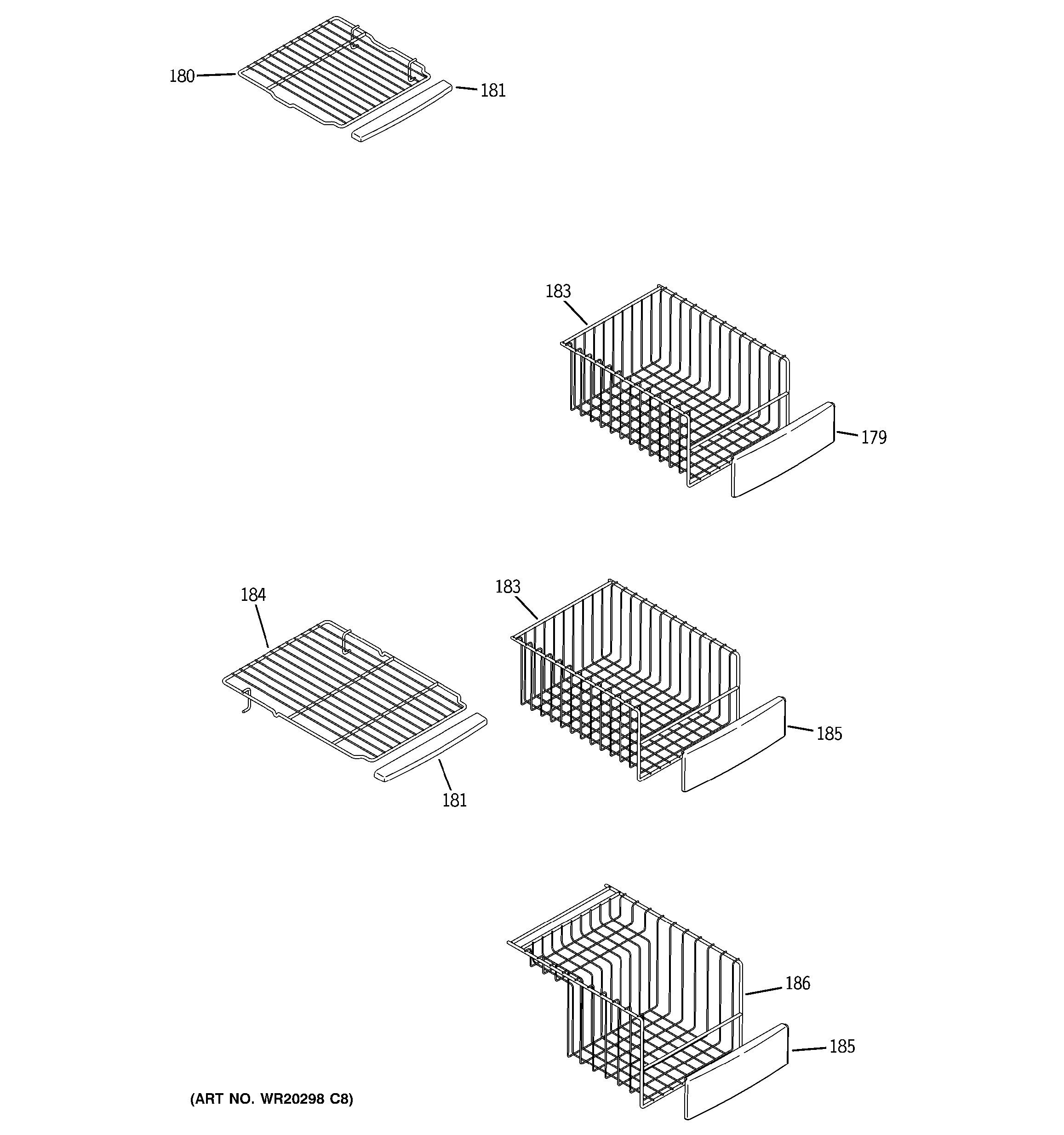 Assembly View for FREEZER SHELVES | PSHS6RGXCDSS