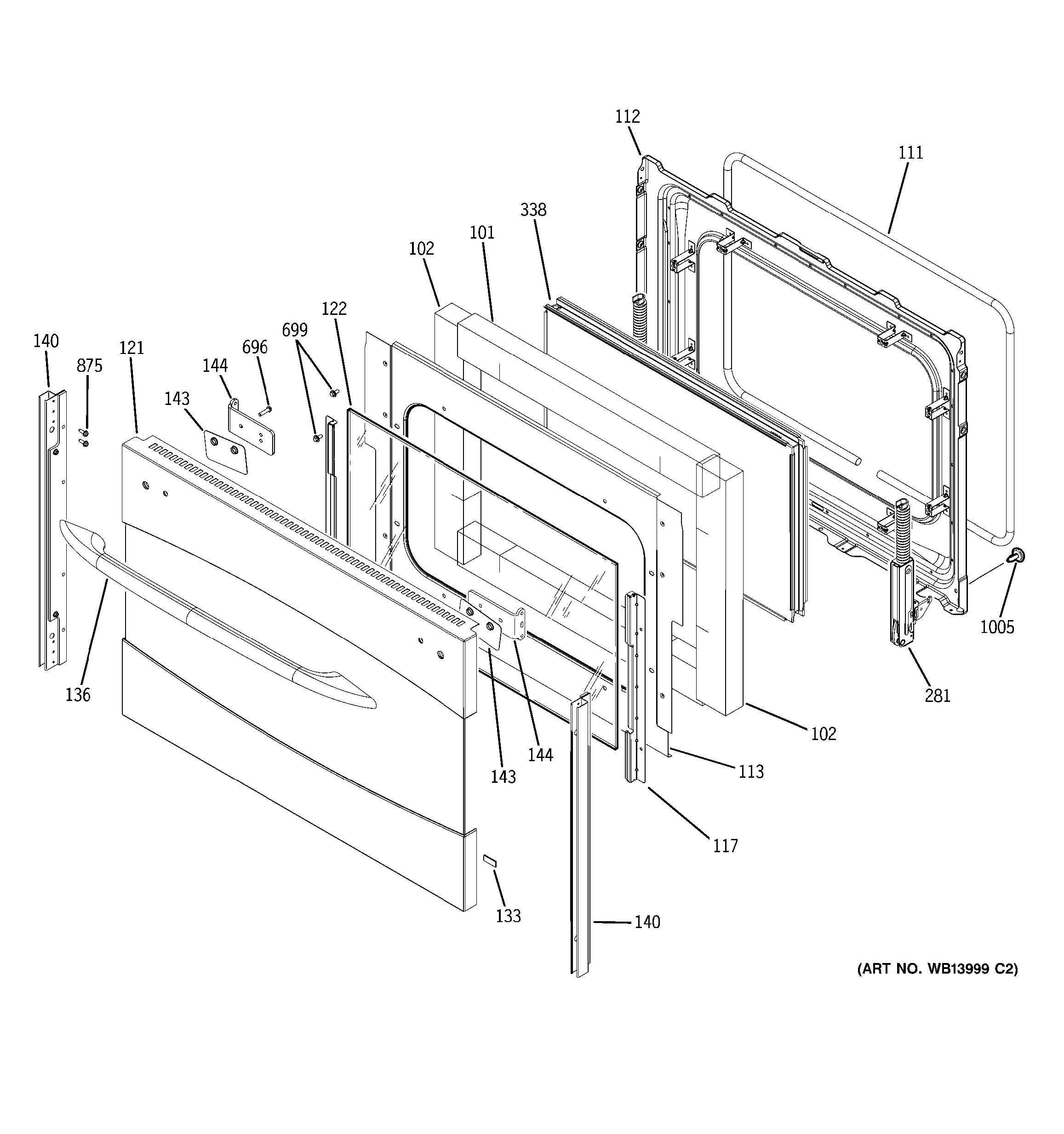 Assembly View for LOWER DOOR | PB970SM2SS