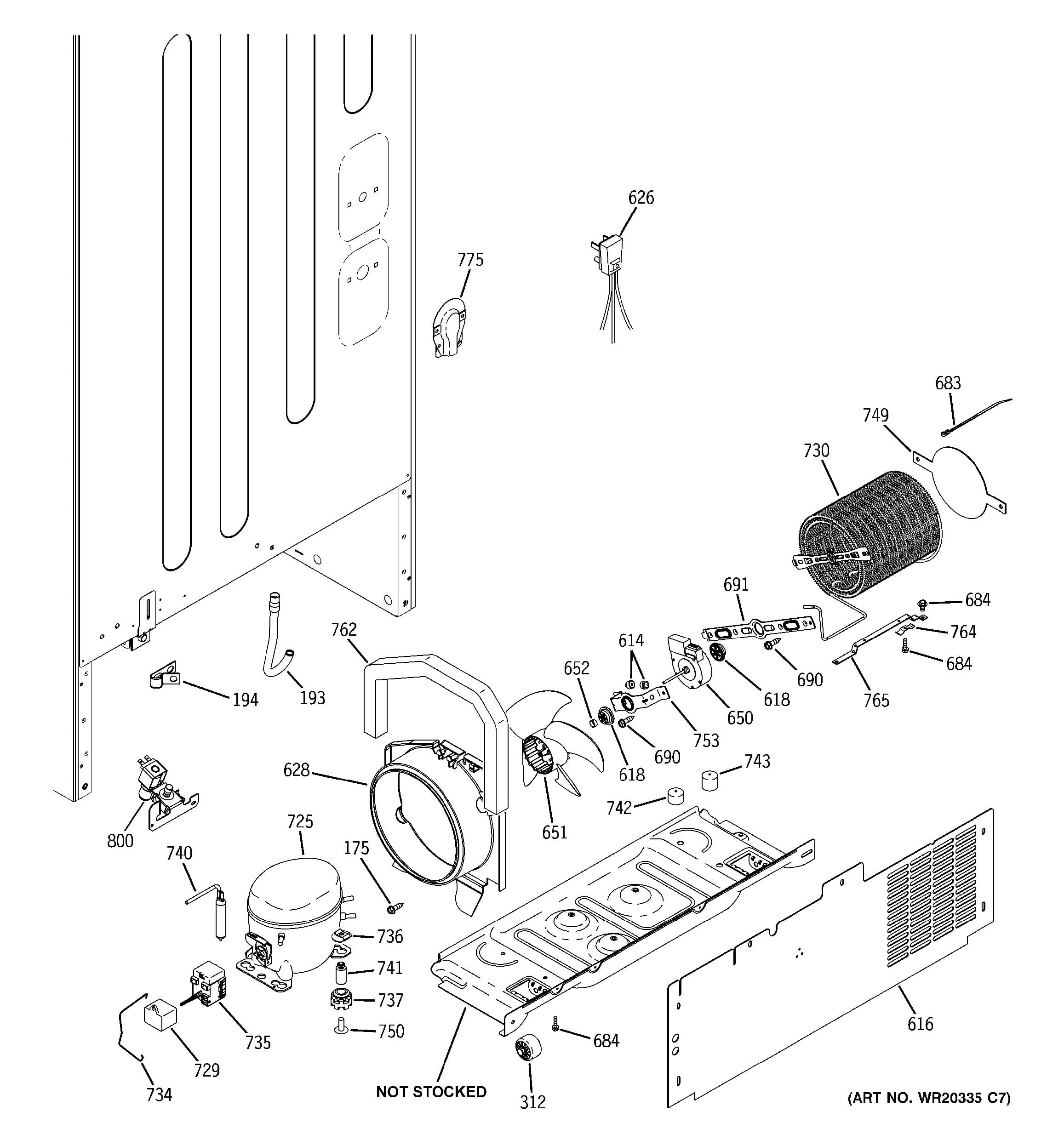 Assembly View for MACHINE COMPARTMENT | GBSC0HCXARWW