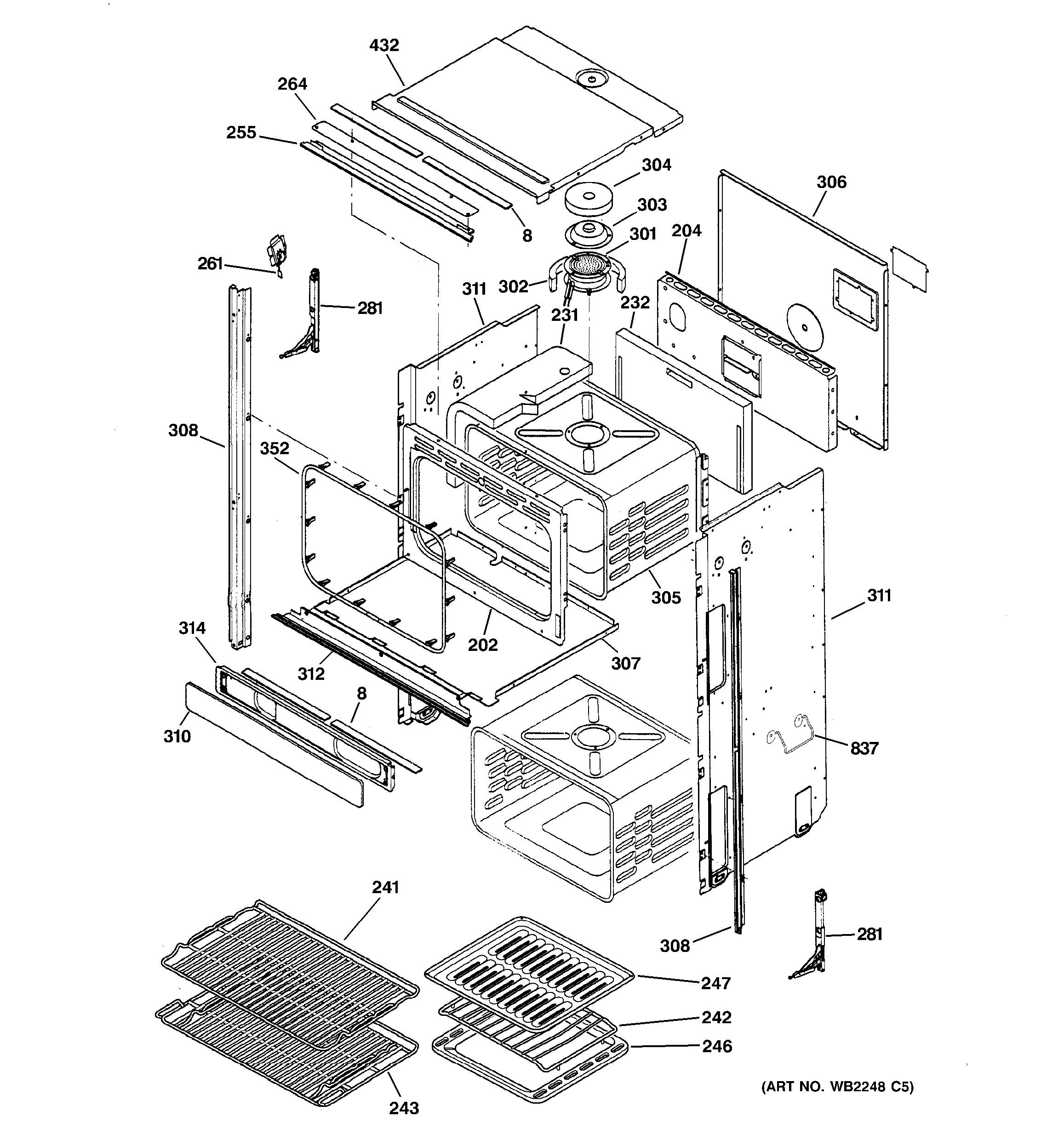 Assembly View for UPPER OVEN | ZET857SB2SS