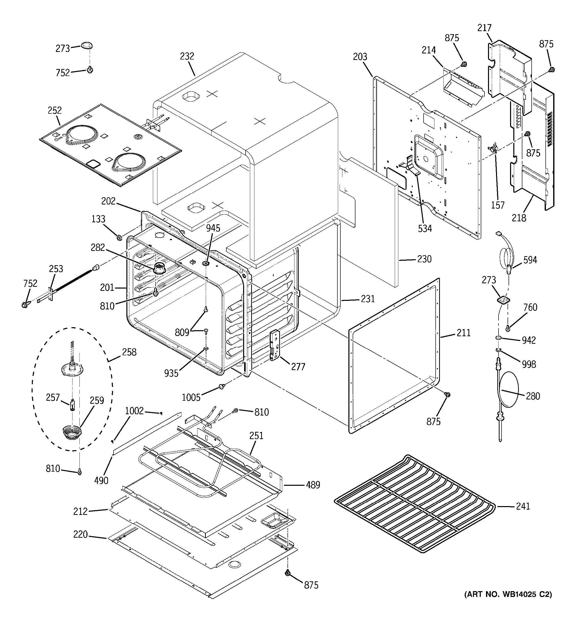 Assembly View for UPPER OVEN | PK956BM5BB