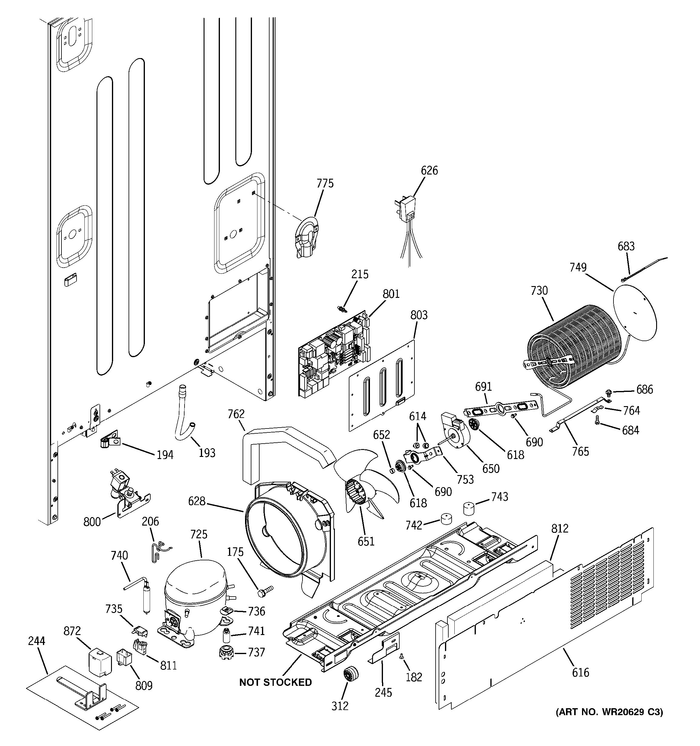 Assembly View for MACHINE COMPARTMENT | CFCP1NIZASS