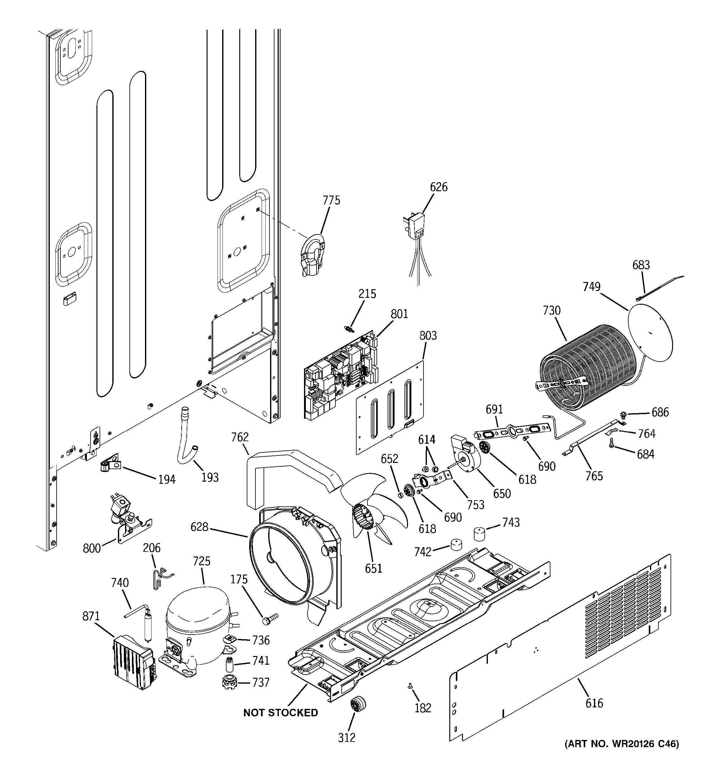 Assembly View for MACHINE COMPARTMENT | PFSS5PJZASS