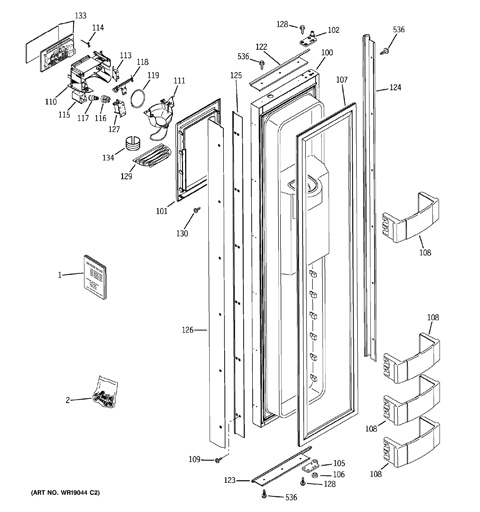 Ge Monogram Built In Refrigerator Parts Diagram | Reviewmotors.co