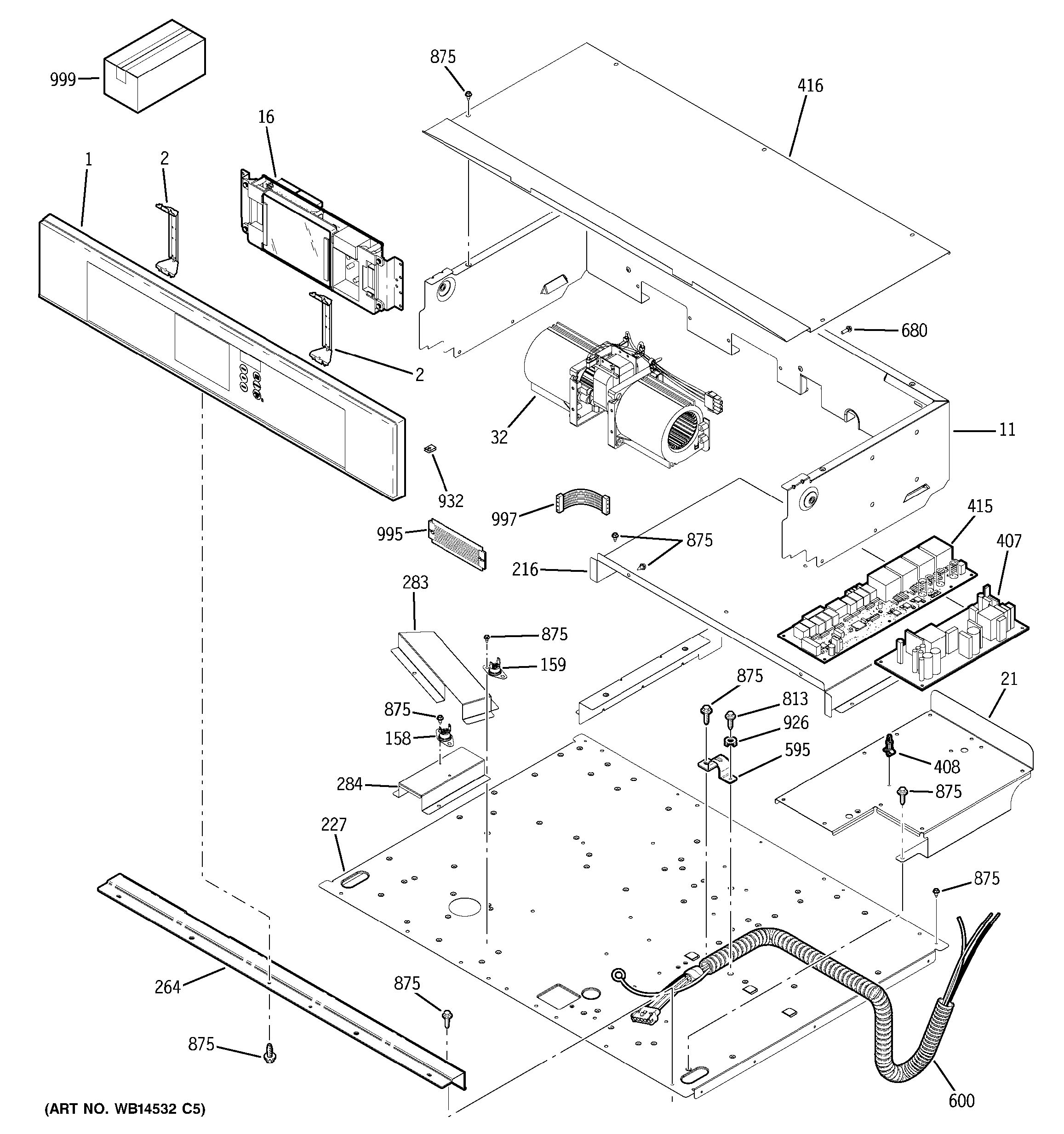 Assembly View for CONTROL PANEL | ZET1RM2SS