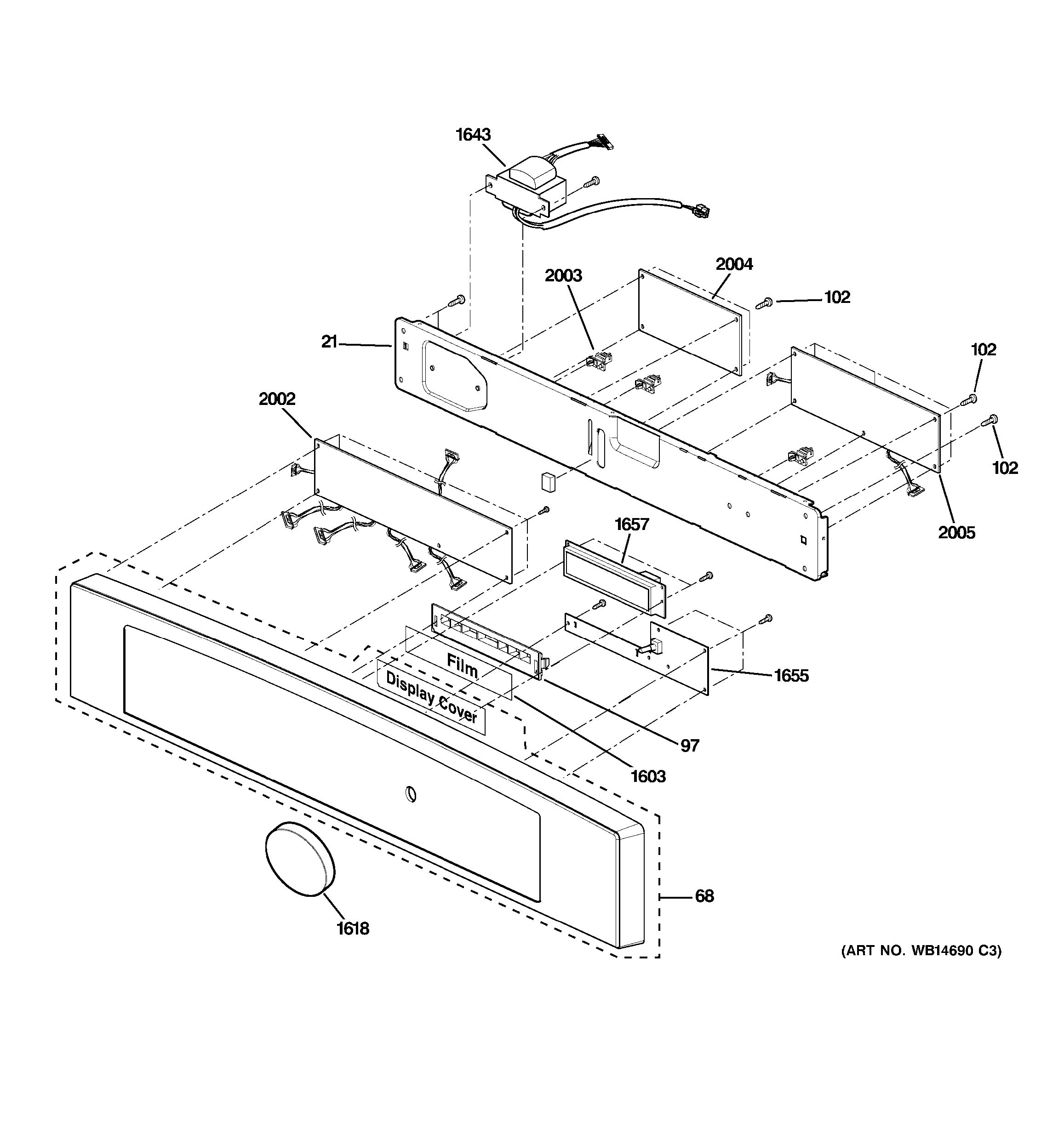Assembly View for CONTROL PARTS | PSB1000NBB01