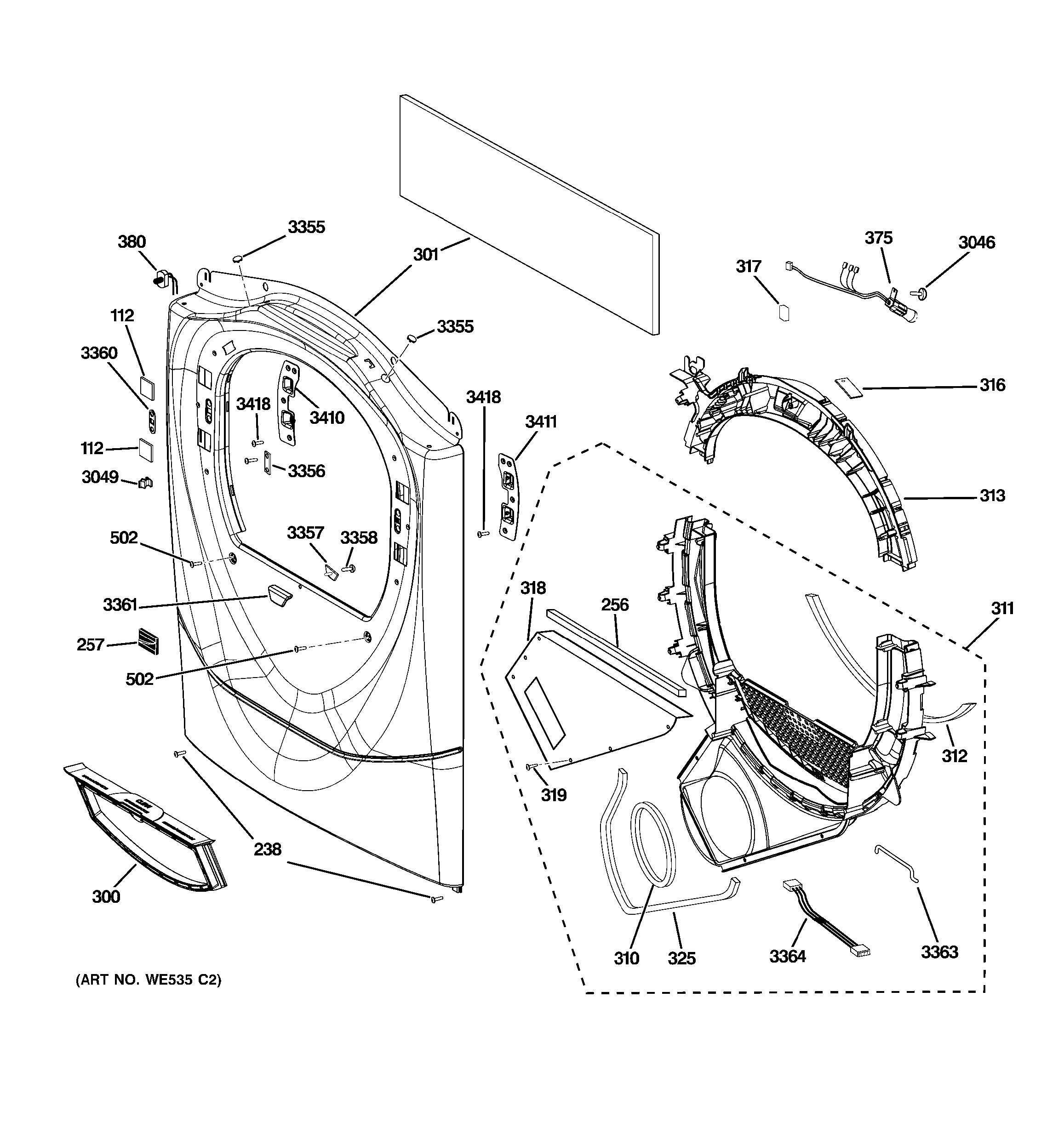 Assembly View for FRONT PANEL | DPVH880EJ0MV