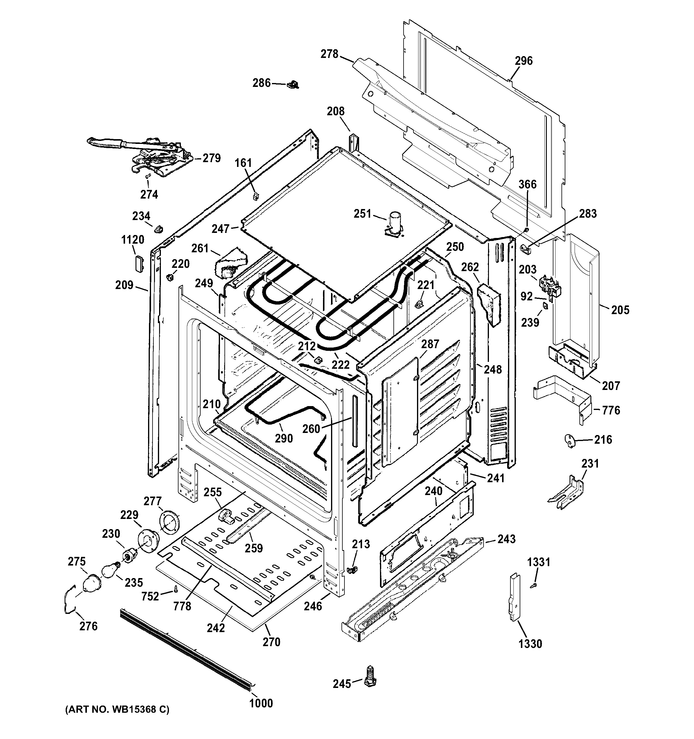Assembly View for BODY PARTS | JB450RF1SS