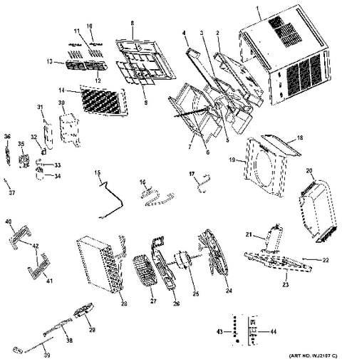 Ge air conditioner replacement parts store