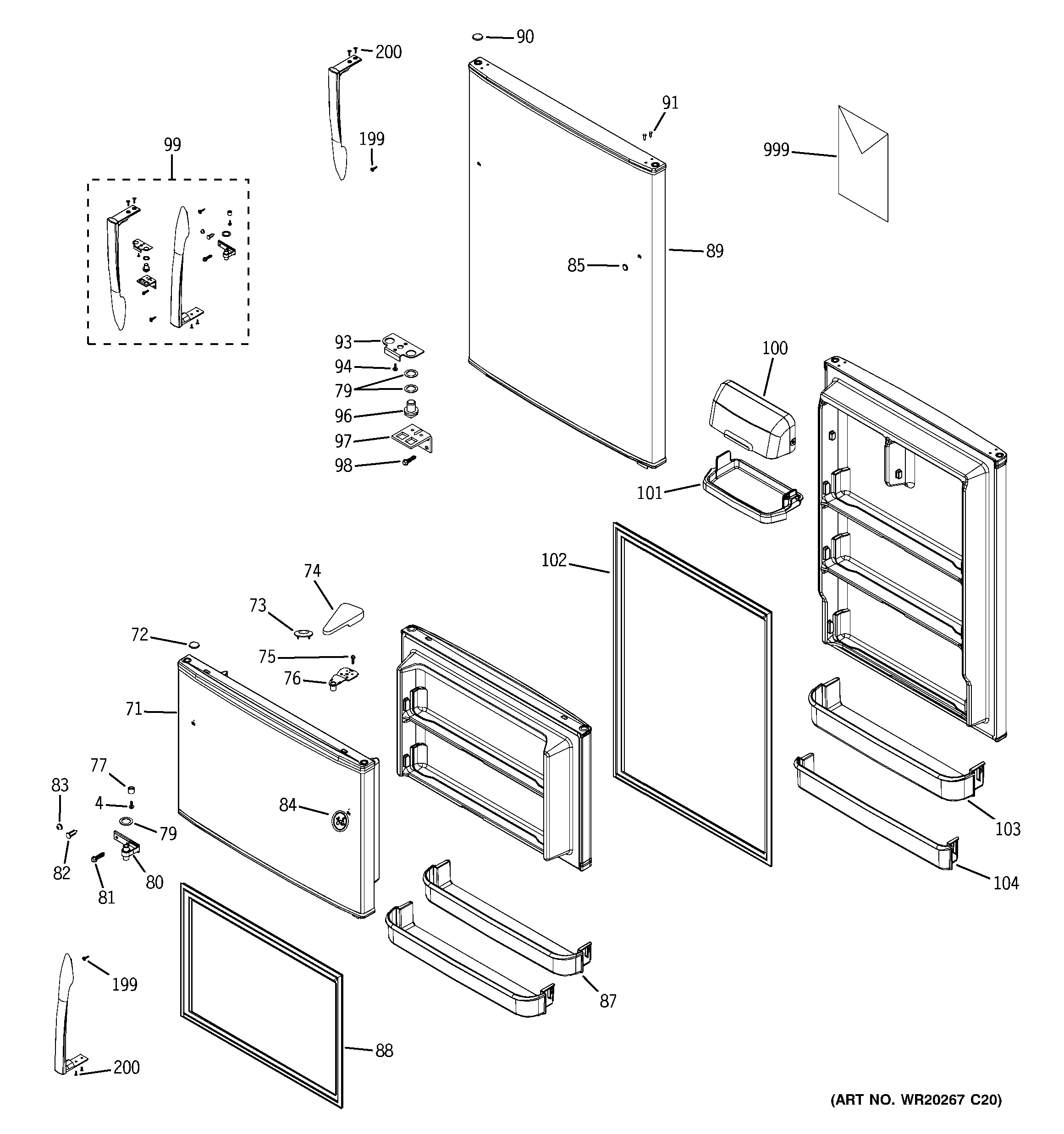 Assembly View for DOORS | GTH21SCXASS