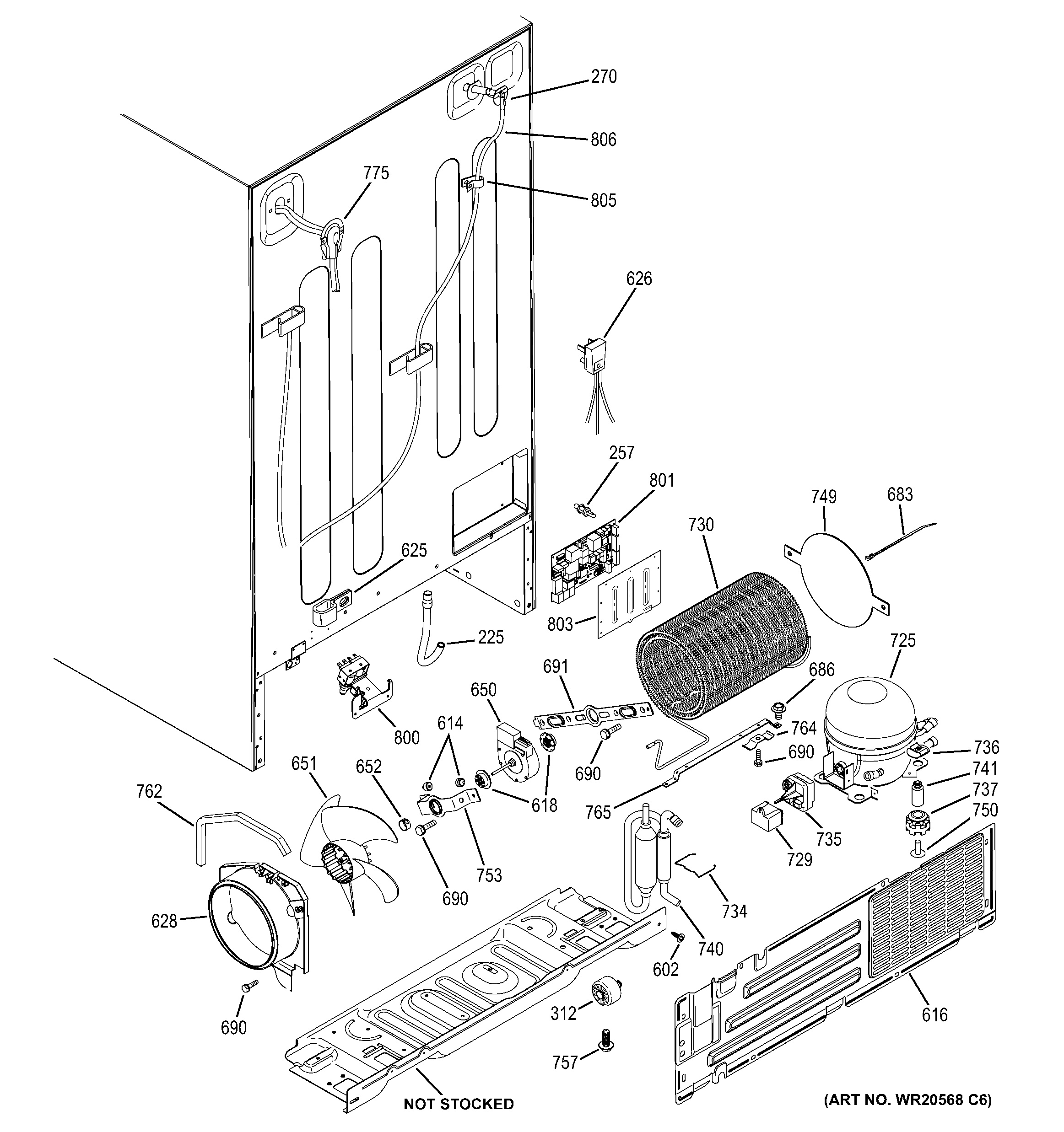 Assembly View for MACHINE COMPARTMENT | GSS23HGHBCWW