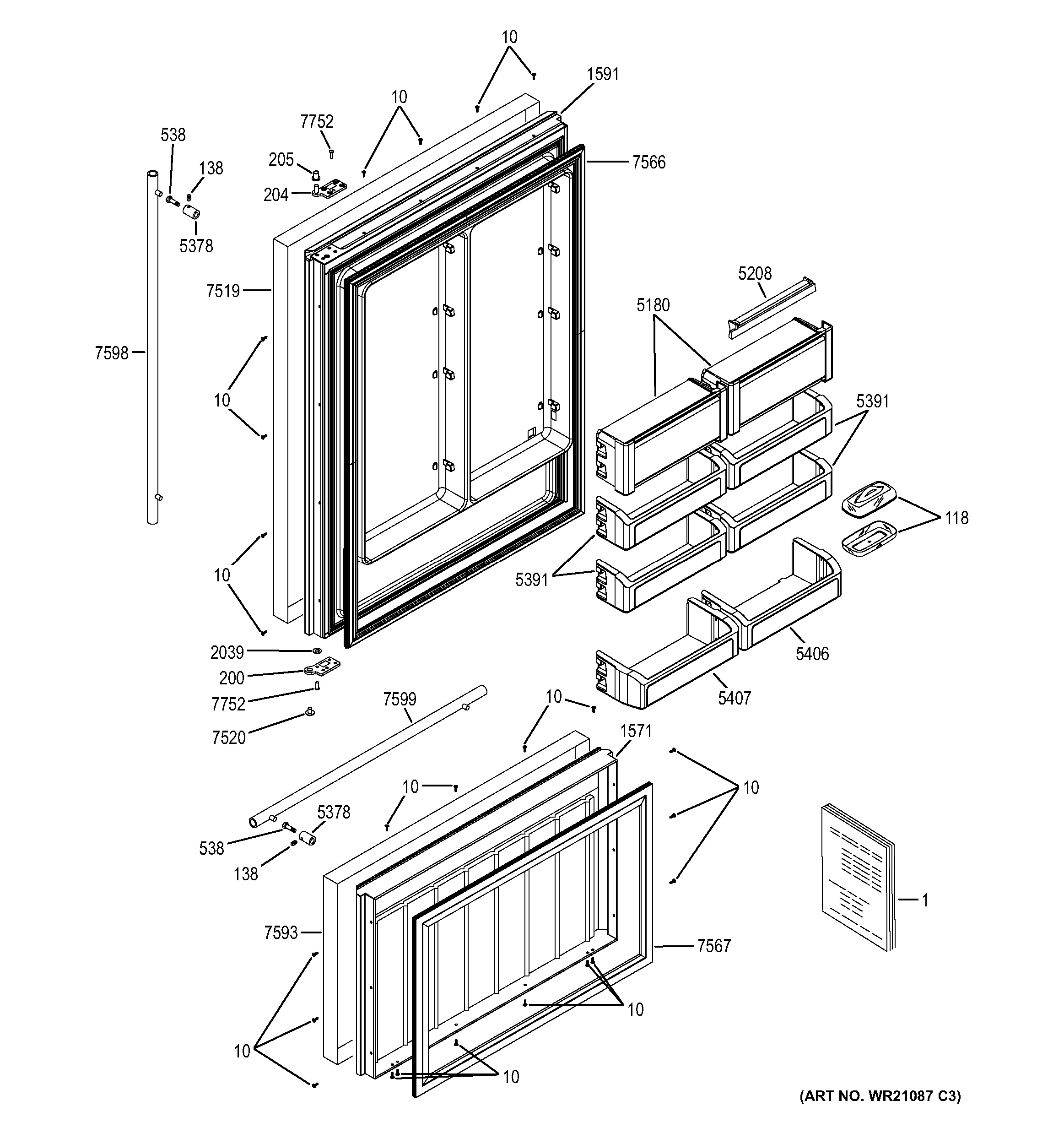 Assembly View for DOORS | ZICS360NXBRH