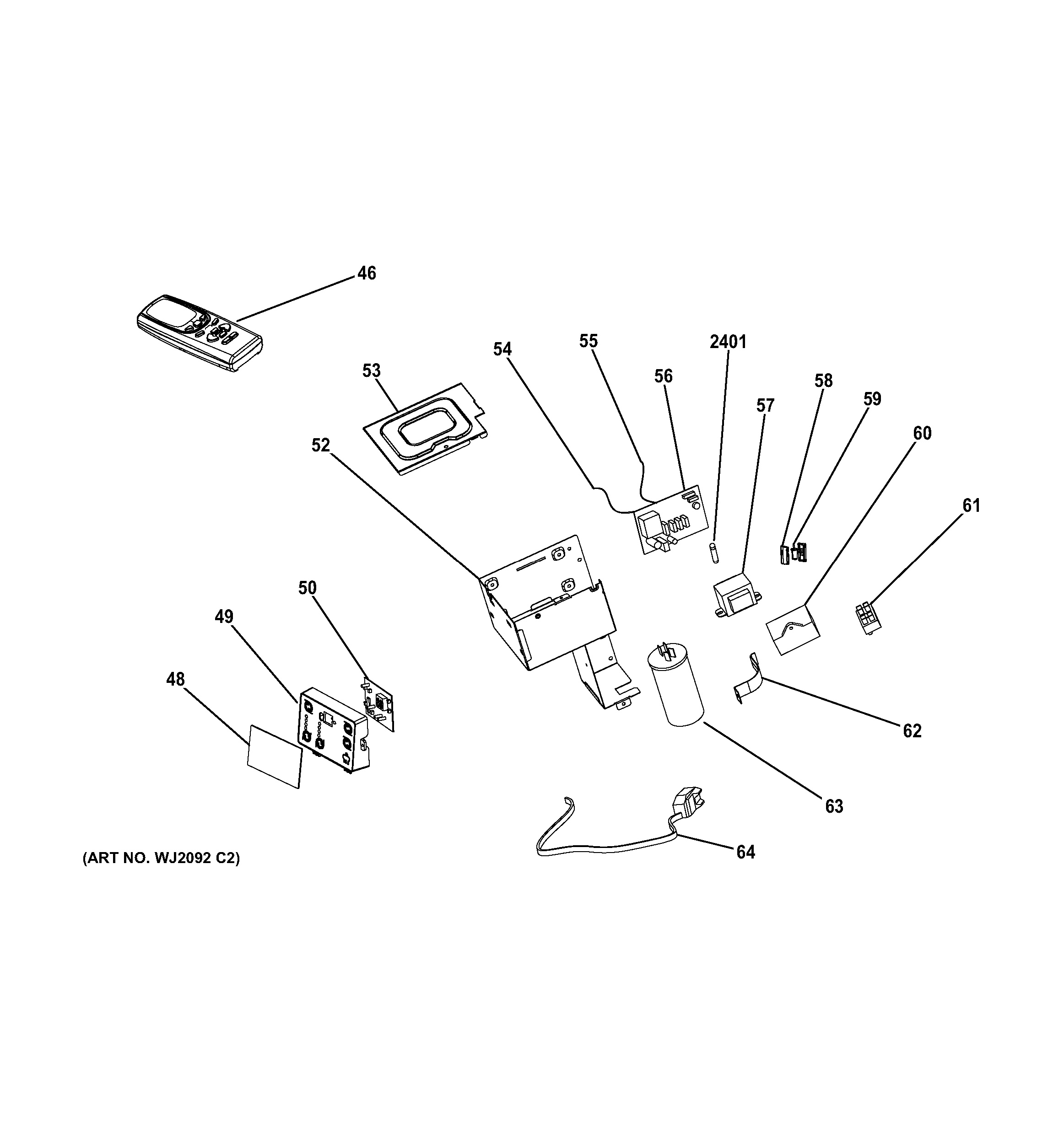 Assembly View for CONTROL PARTS | AEE12DSW1