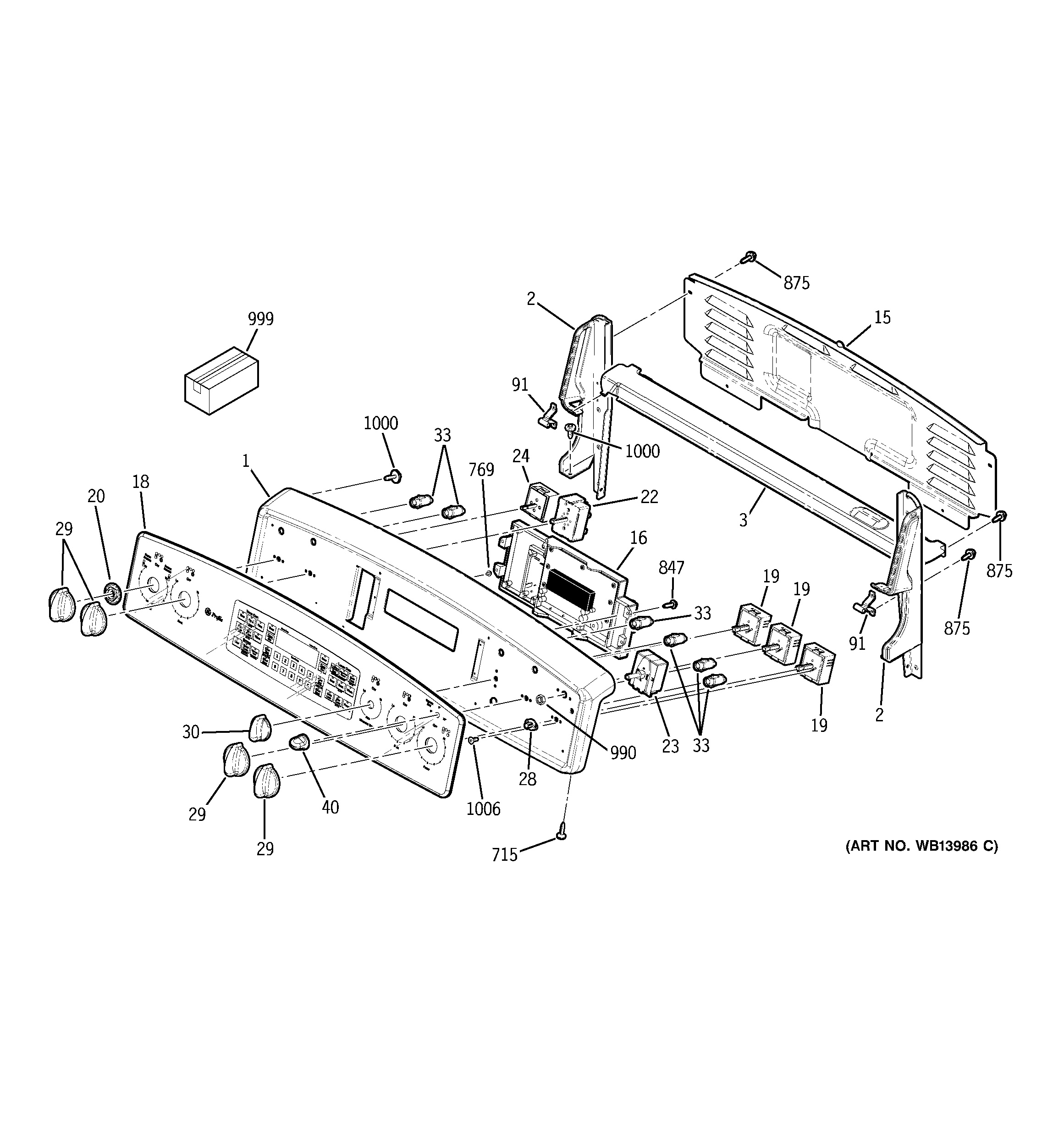 Assembly View for CONTROL PANEL | PB975SM2SS