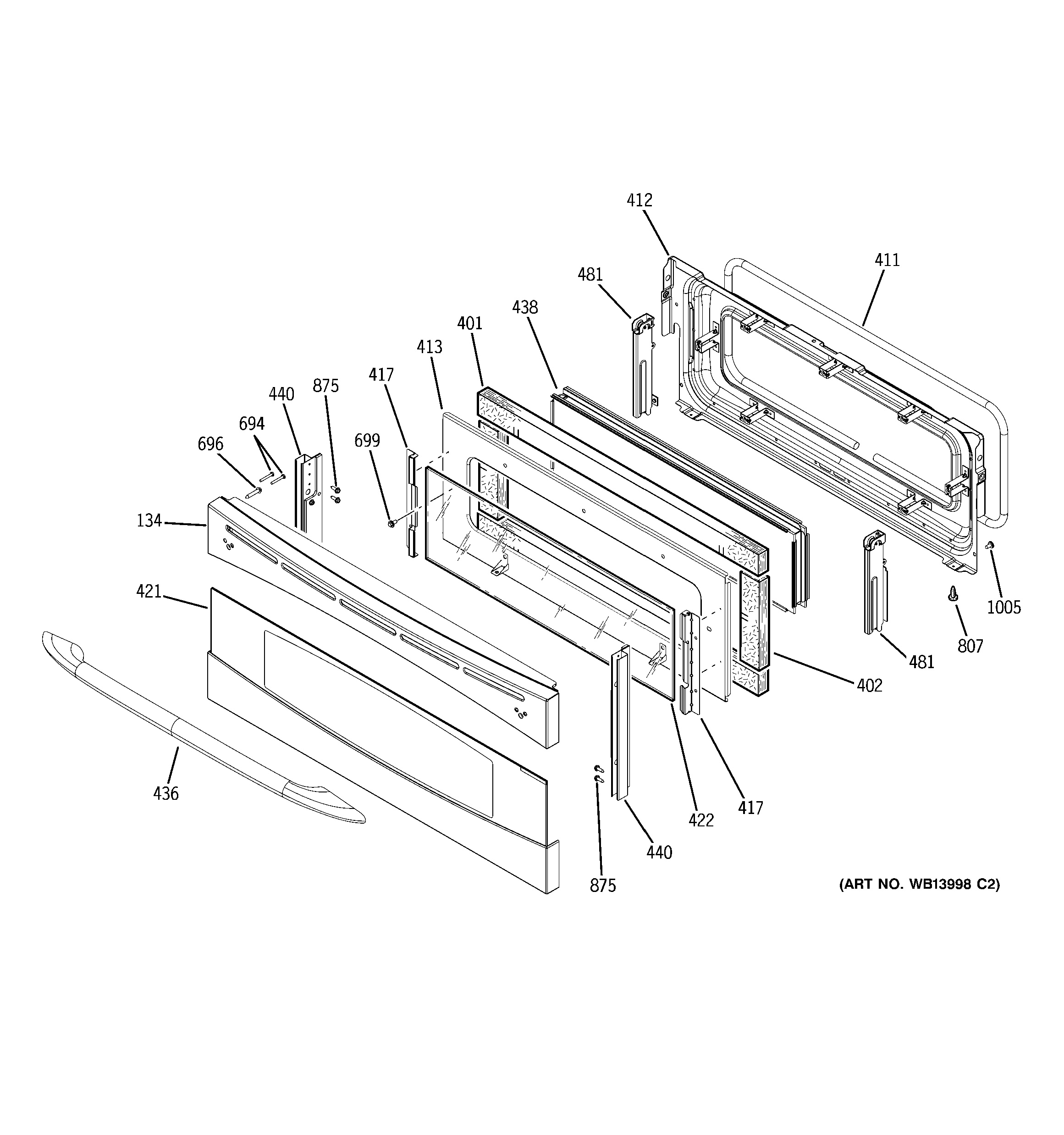 Assembly View for UPPER DOOR | PB975SM2SS