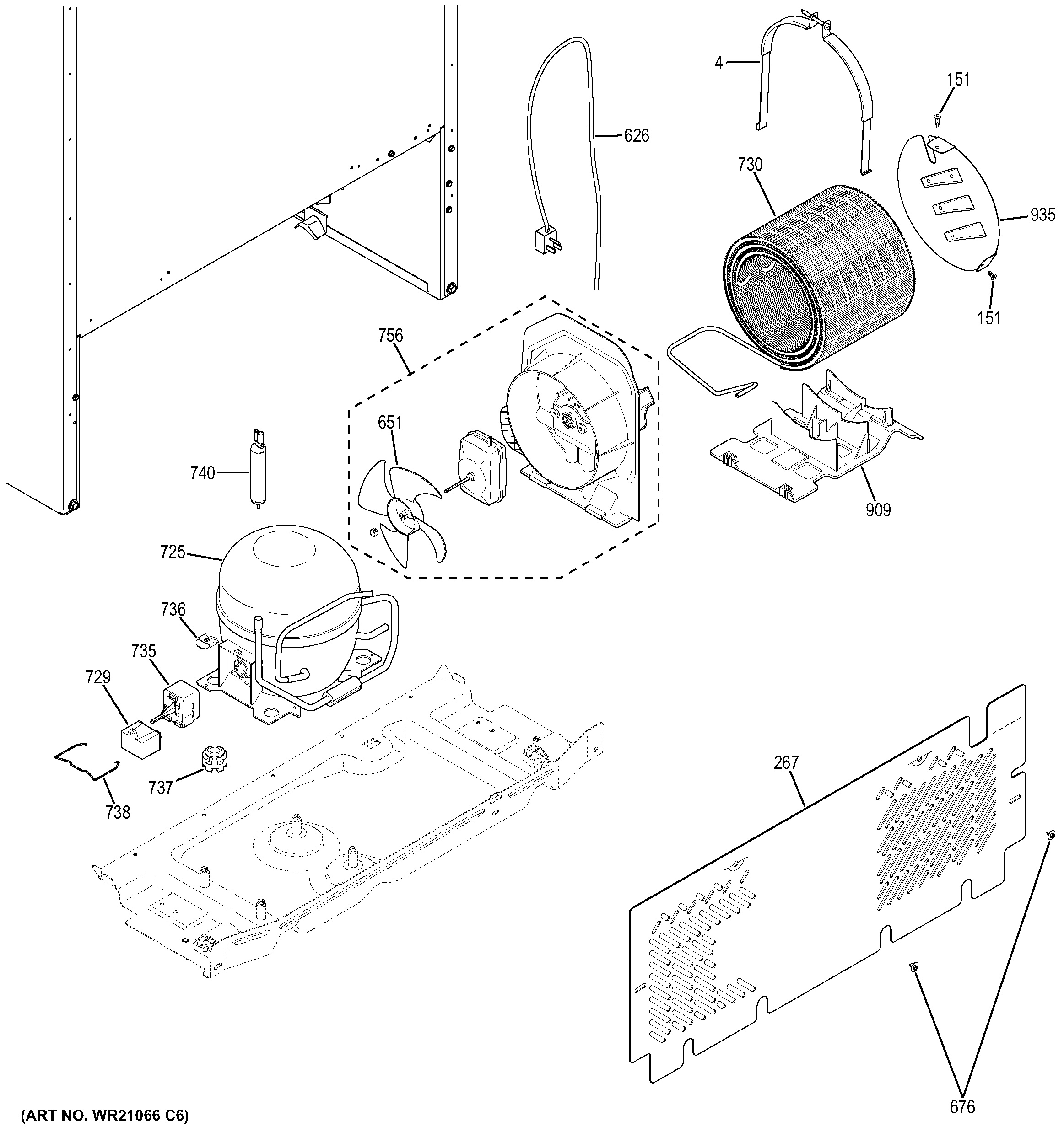 Assembly View for MACHINE COMPARTMENT | GIE18ISHDRSS