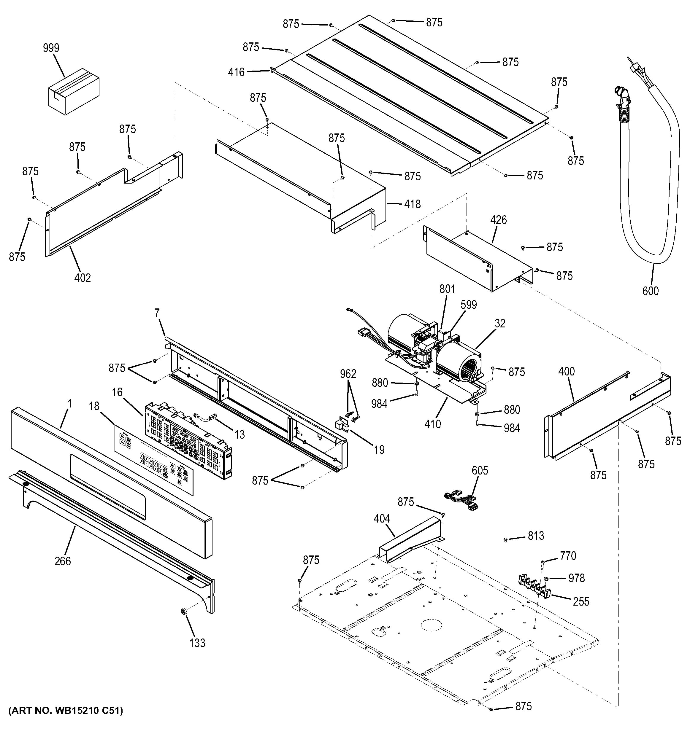Assembly View for CONTROL PANEL | JT3000SF3SS