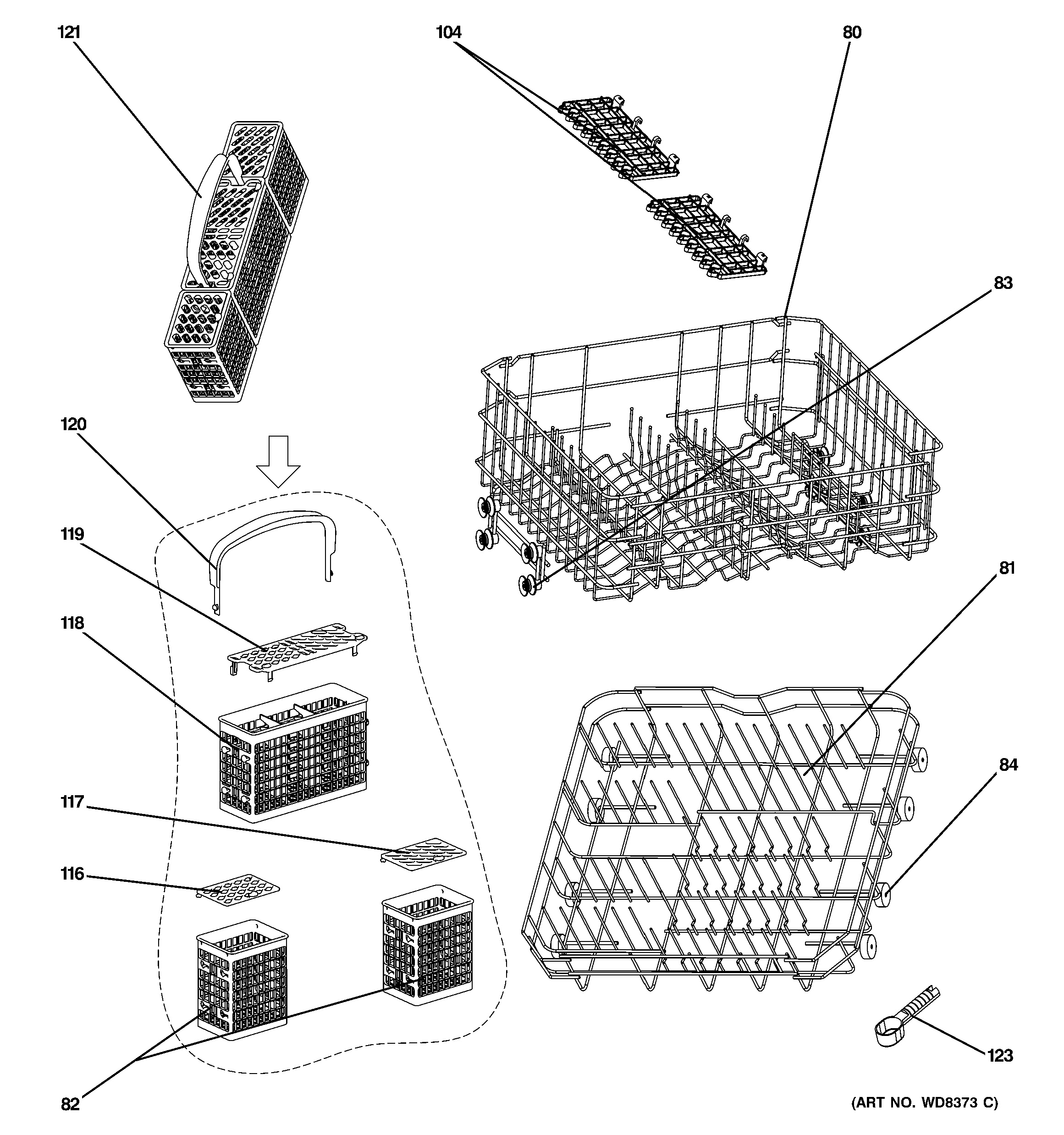 Assembly View for RACK ASSEMBLIES | GLDT690J00BB