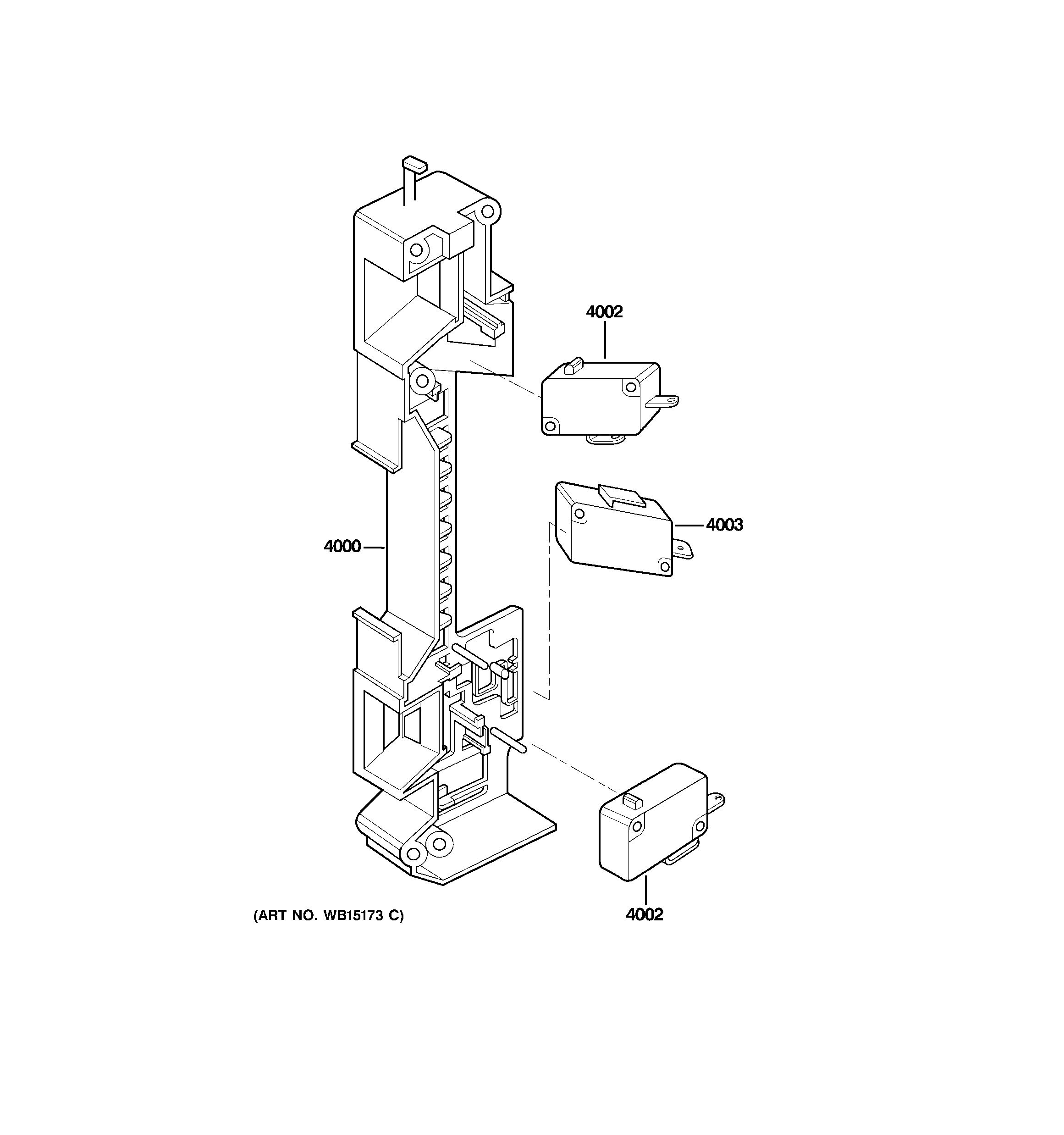 Assembly View for LATCH BOARD PARTS | CEB1590SS2SS