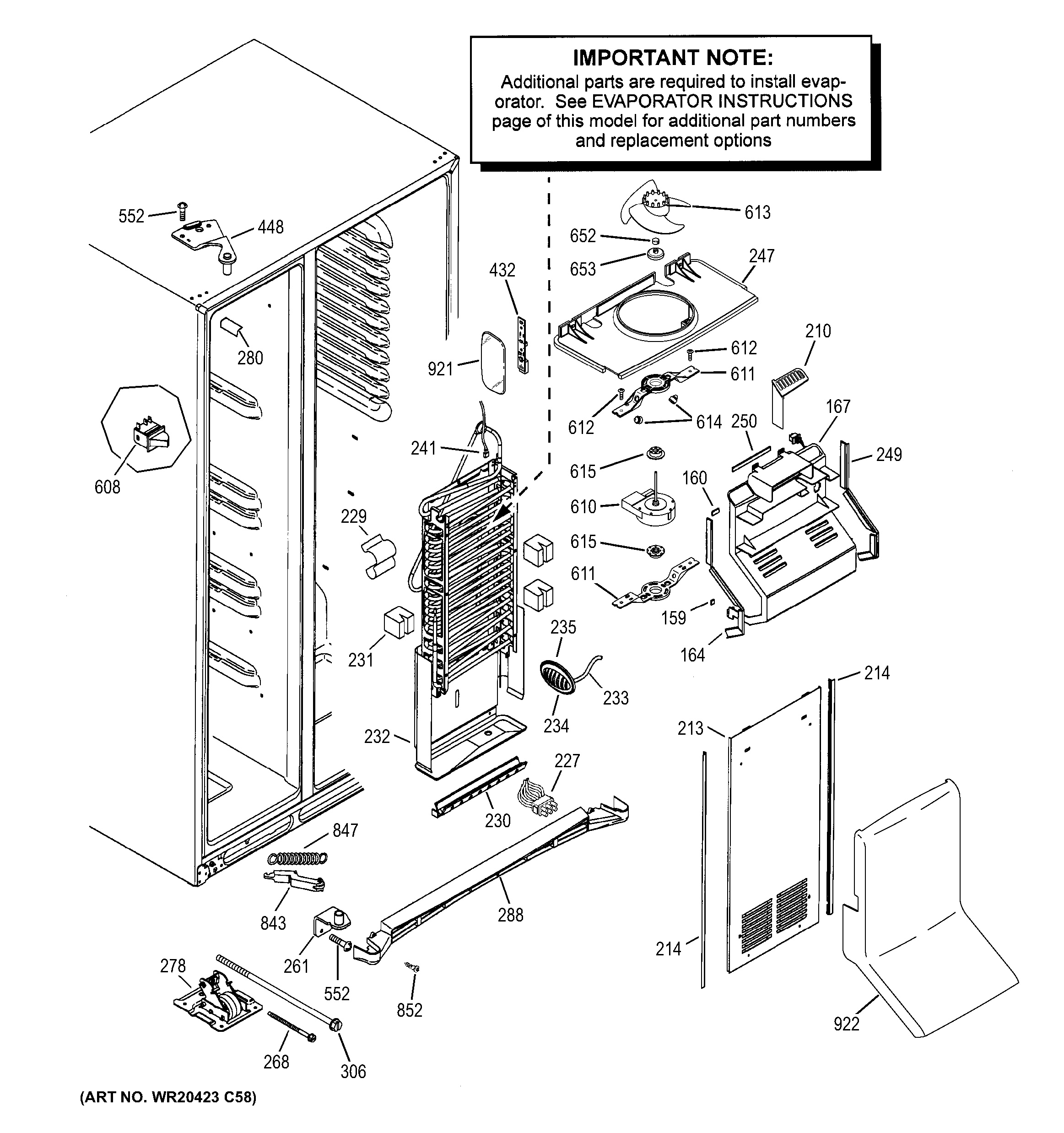 Assembly View for FREEZER SECTION | PZS22MSKEHSS